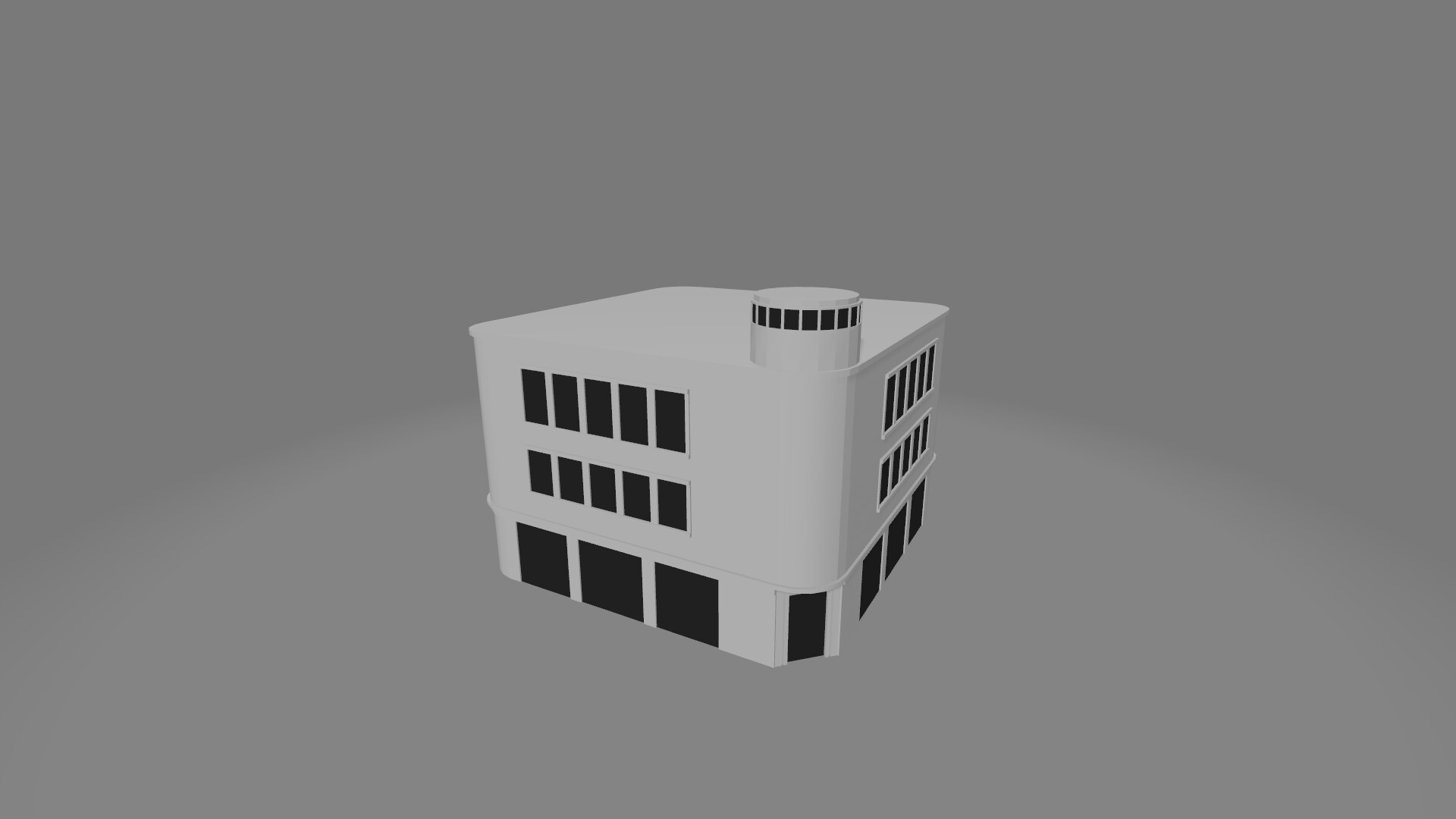 ArtStation - Streamline Moderne building