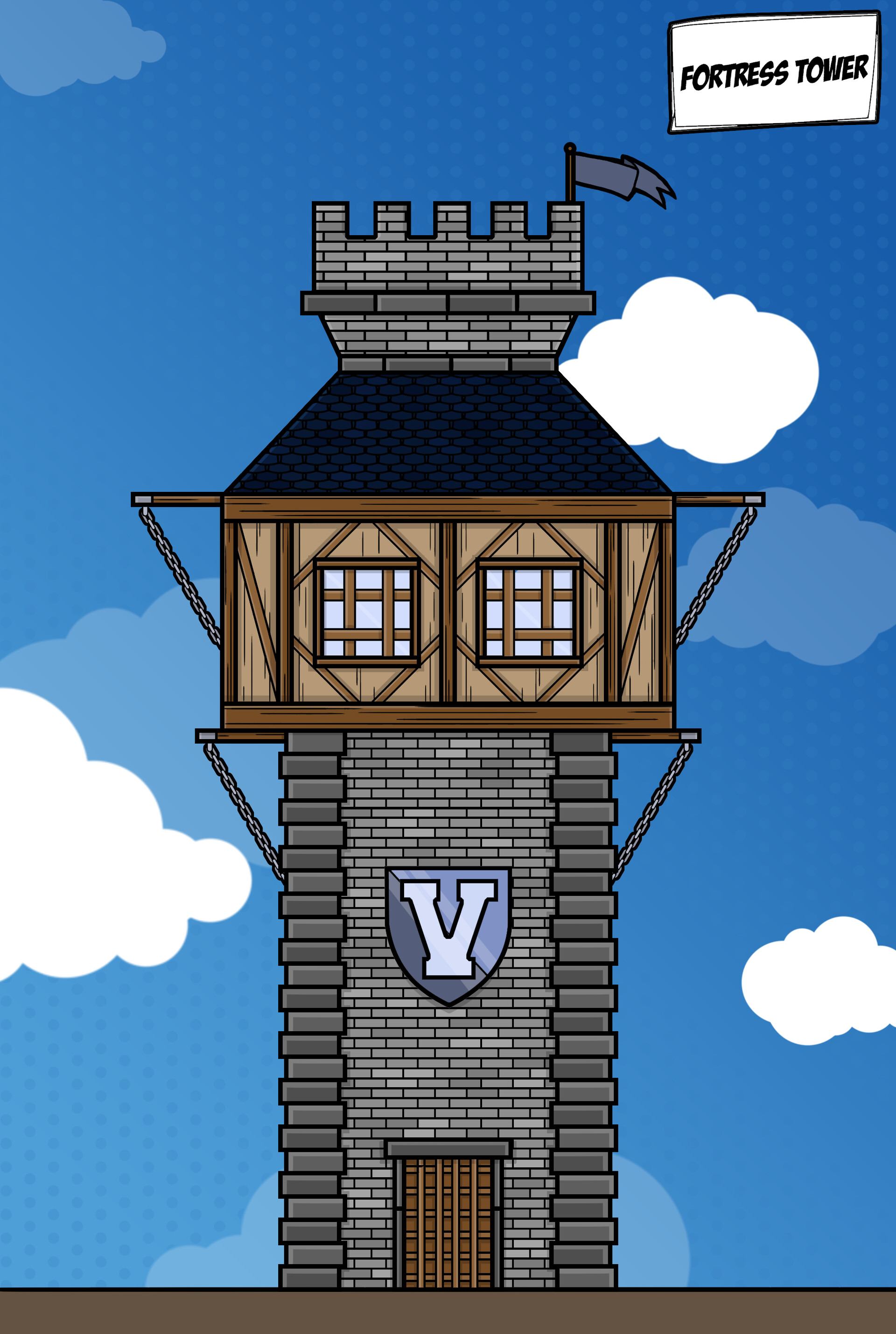 ArtStation - Medieval Tower Cartoon
