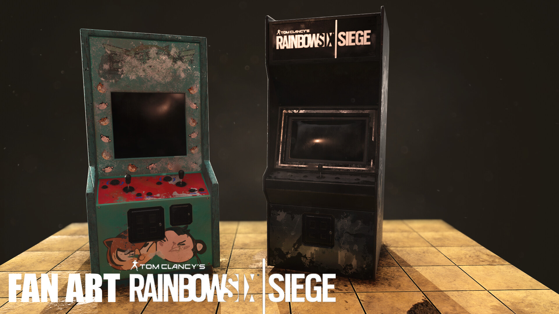 ArtStation - RAINBOW SIX VIDEOGAME MACHINE