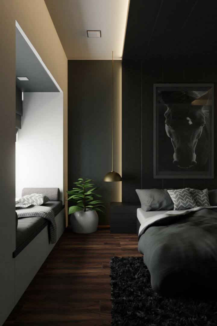 ArtStation - Modern Bedroom Design