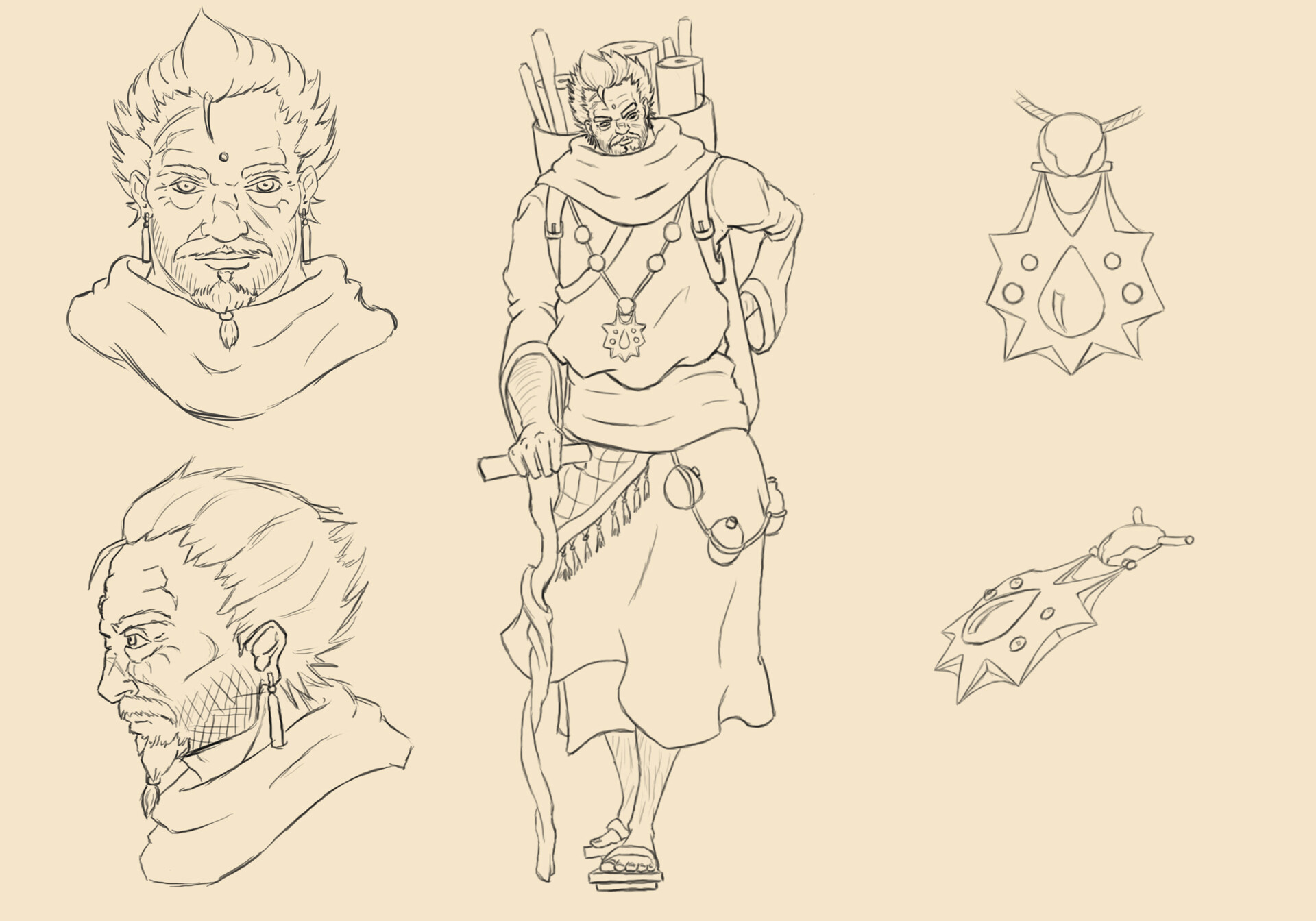 ArtStation - Merchant Sketch