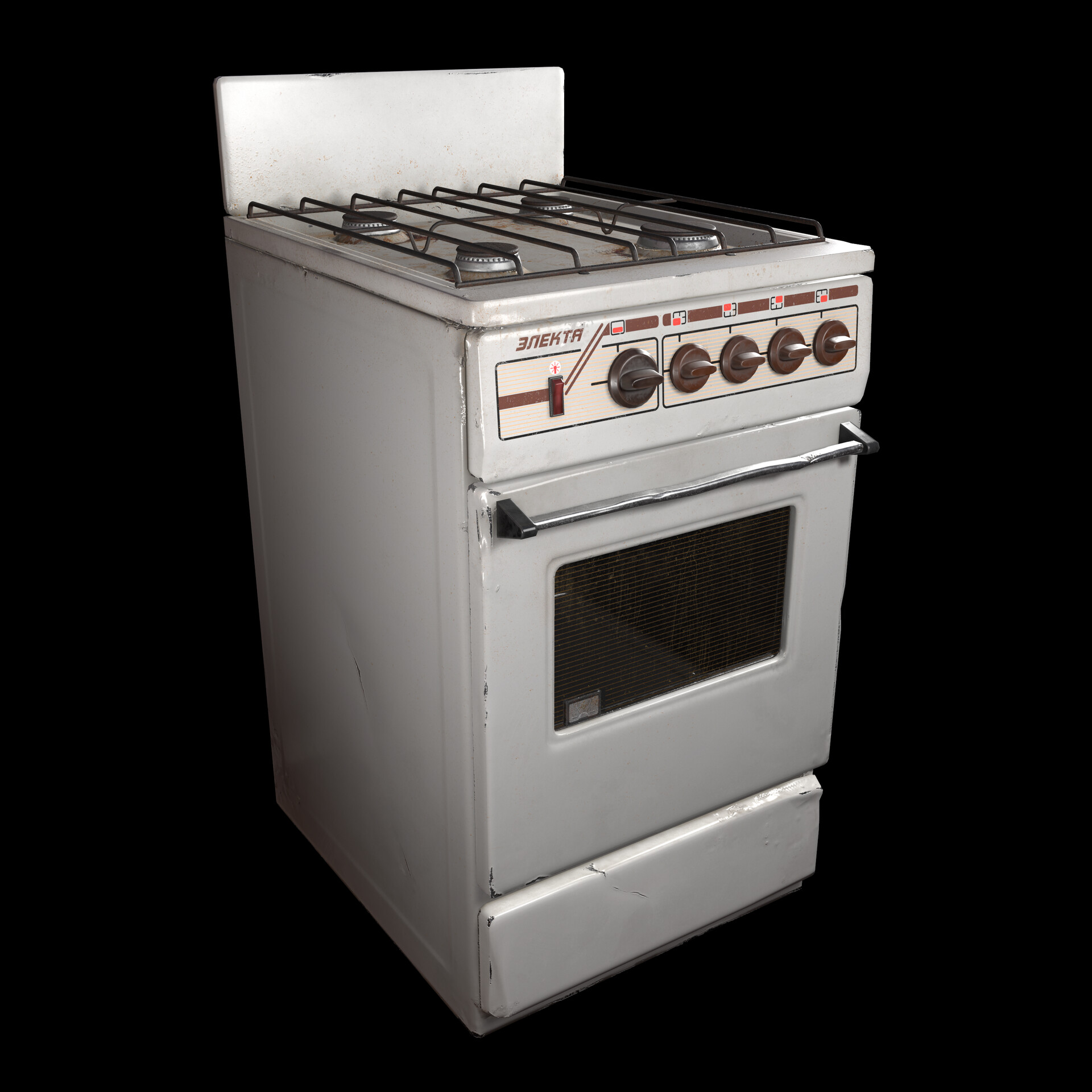 ArtStation - Gas stove Soviet times
