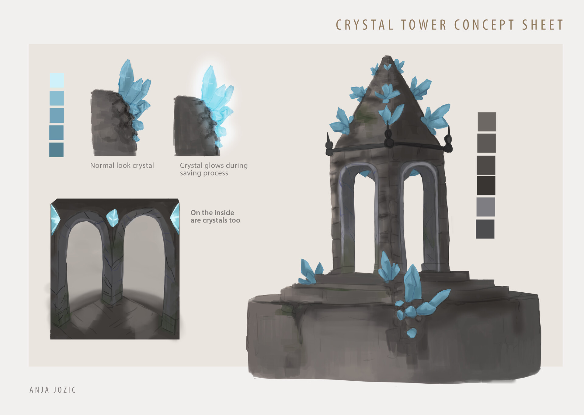 ArtStation - Crystal Tower- concept art