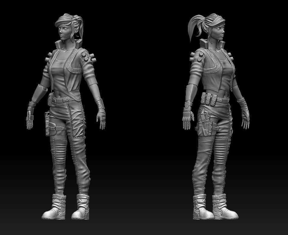 ArtStation - Mercenary High Poly Sculp WIP