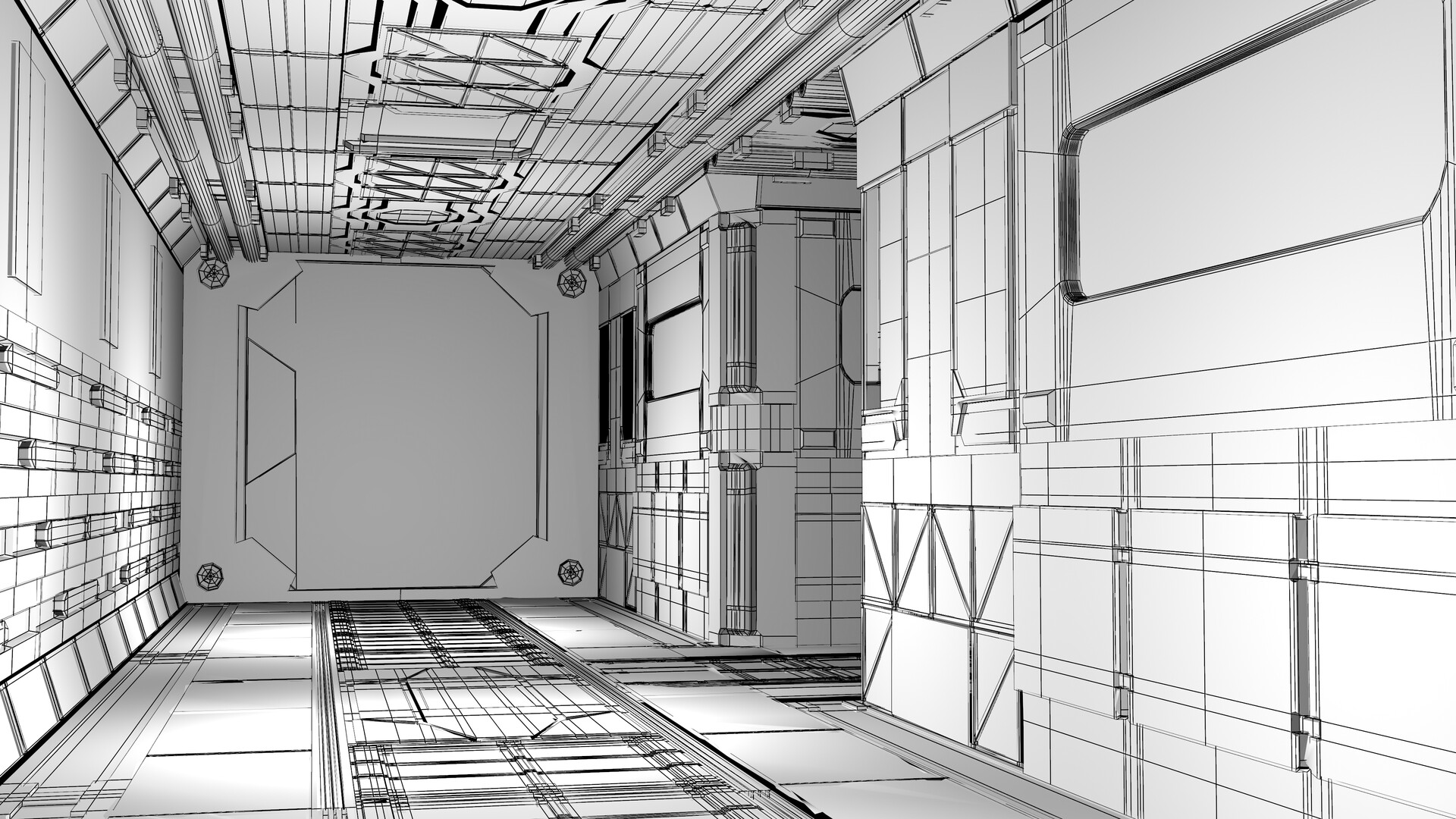 Minh Bui (Joey) - Murky Sci-Fi Hall Way ( From 2D to 3D)