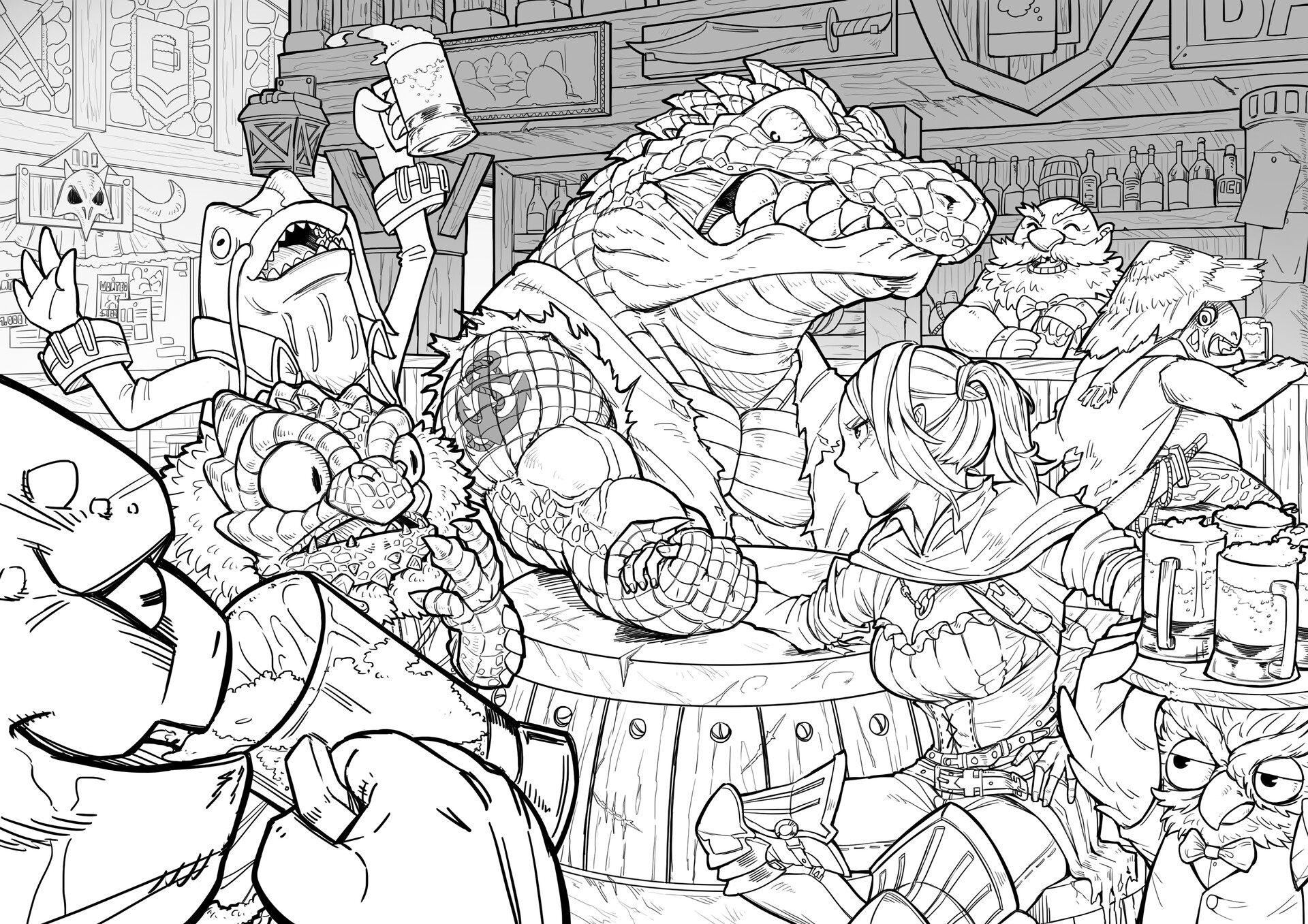 ArtStation - Adventurer Inn concept