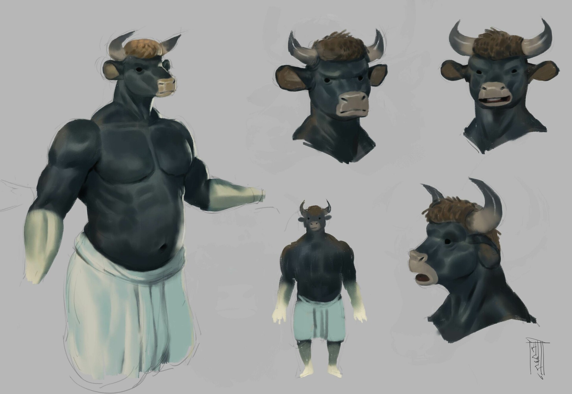 ArtStation - Bison character designs