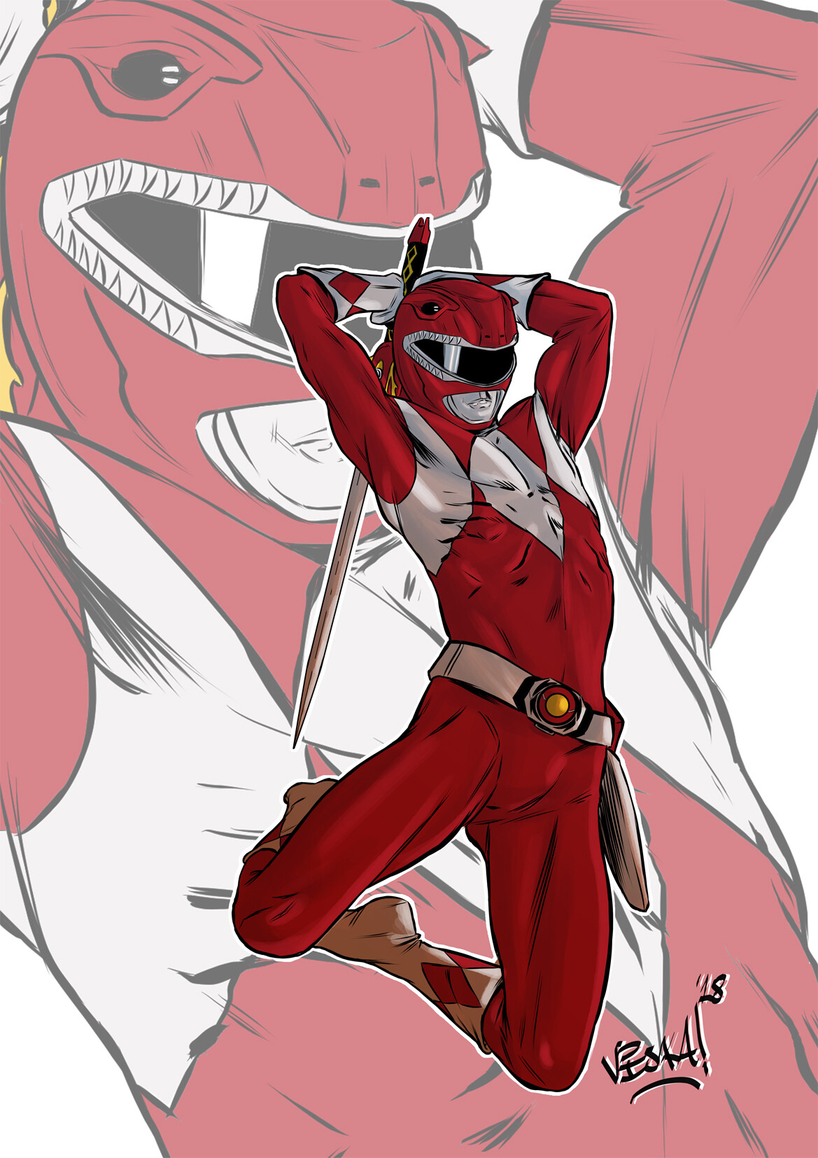 ArtStation - Mighty Morphin Power Rangers