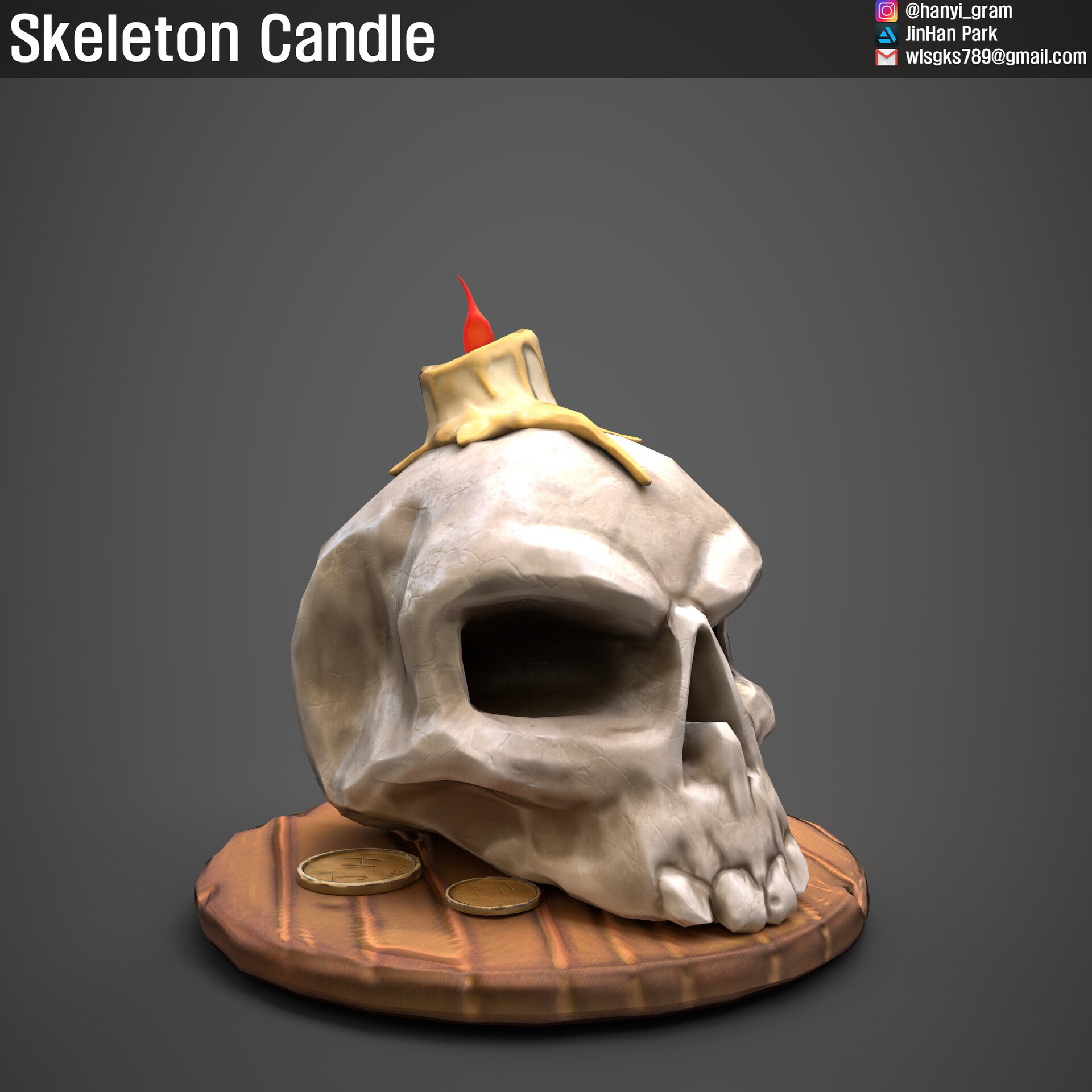 ArtStation - Skeleton Candle