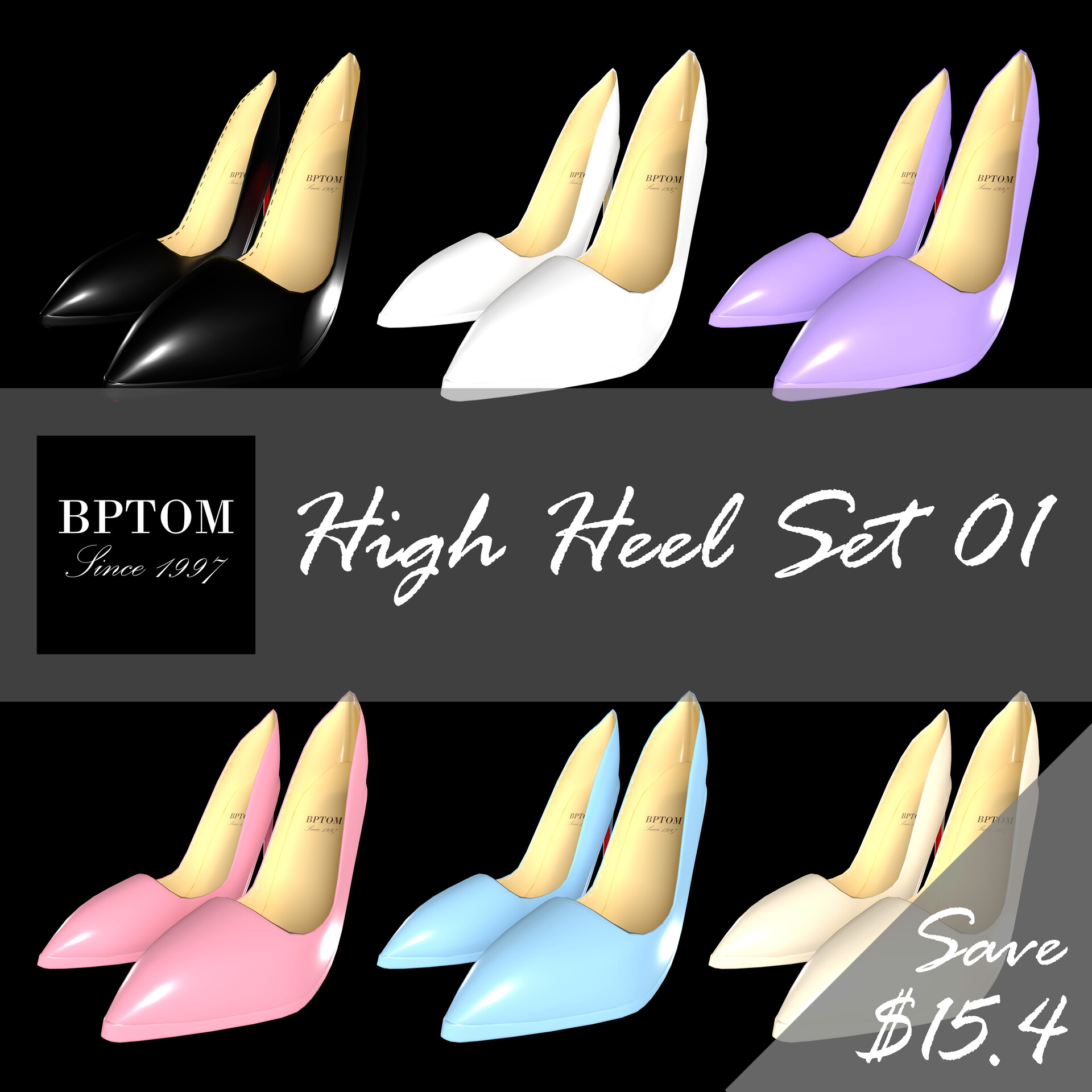 ArtStation - High Heel Set 01