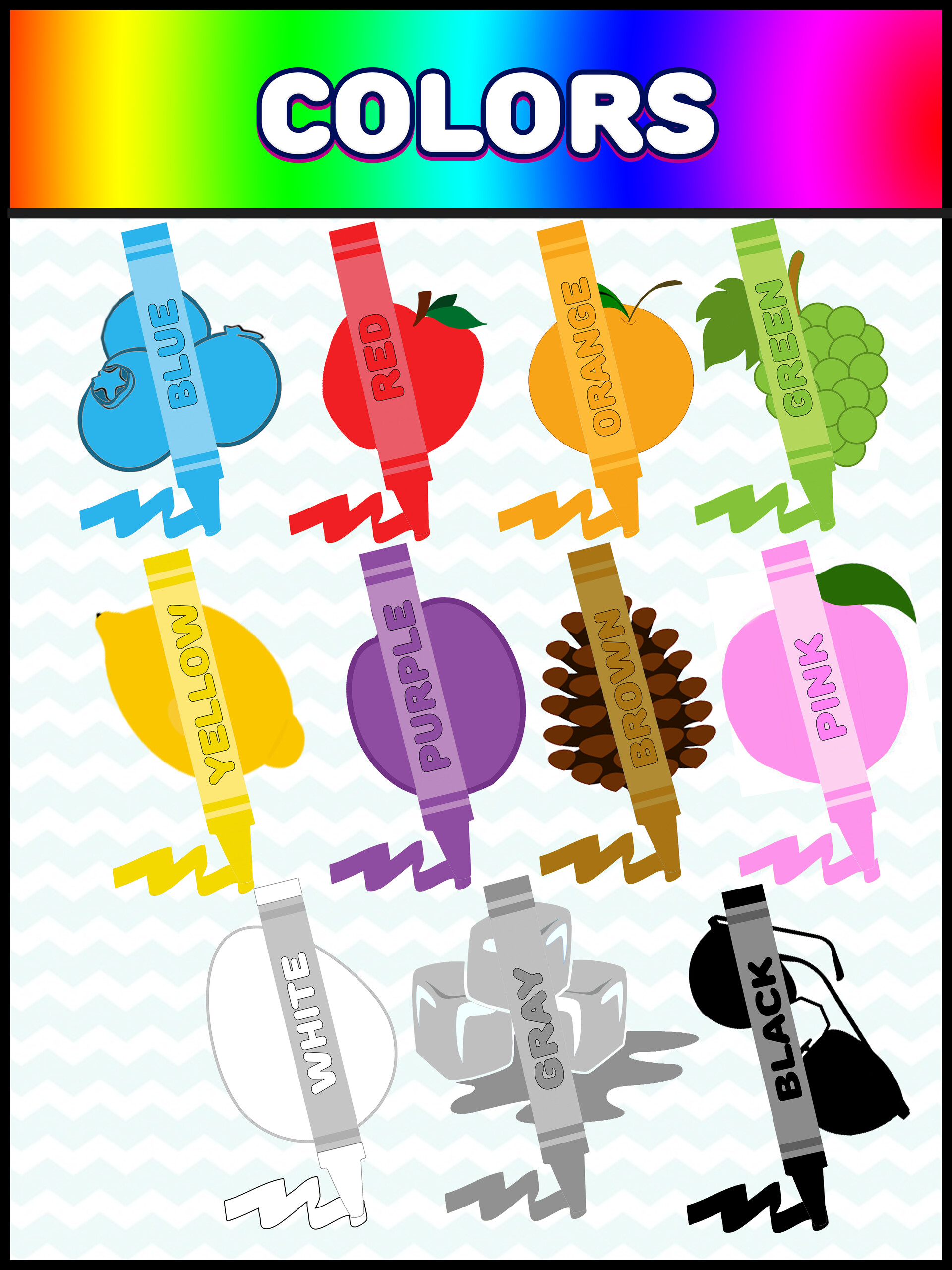 ArtStation - Educational Posters: Shapes & Colors