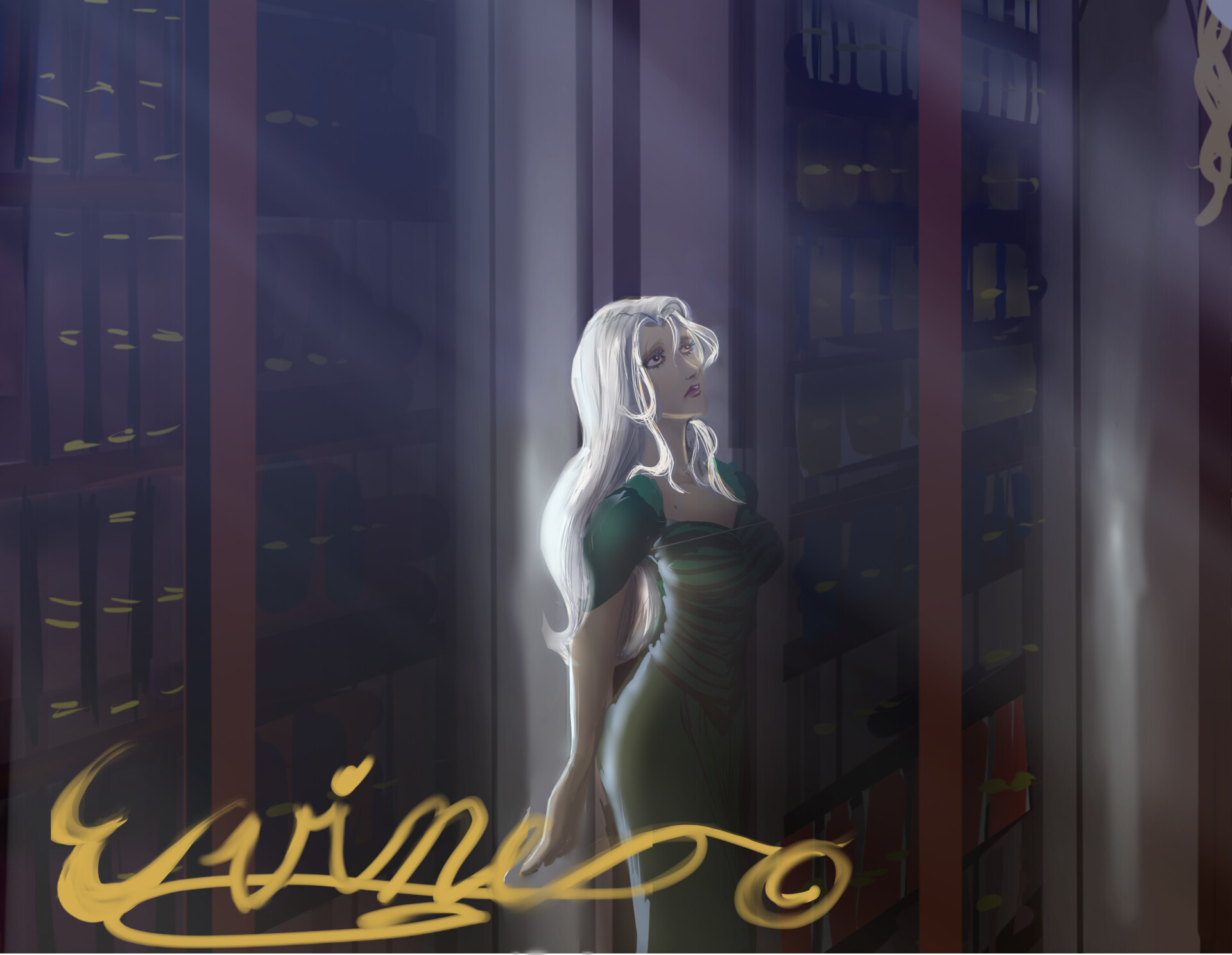 ArtStation - Stardust Lamentations prologue page 6 progress