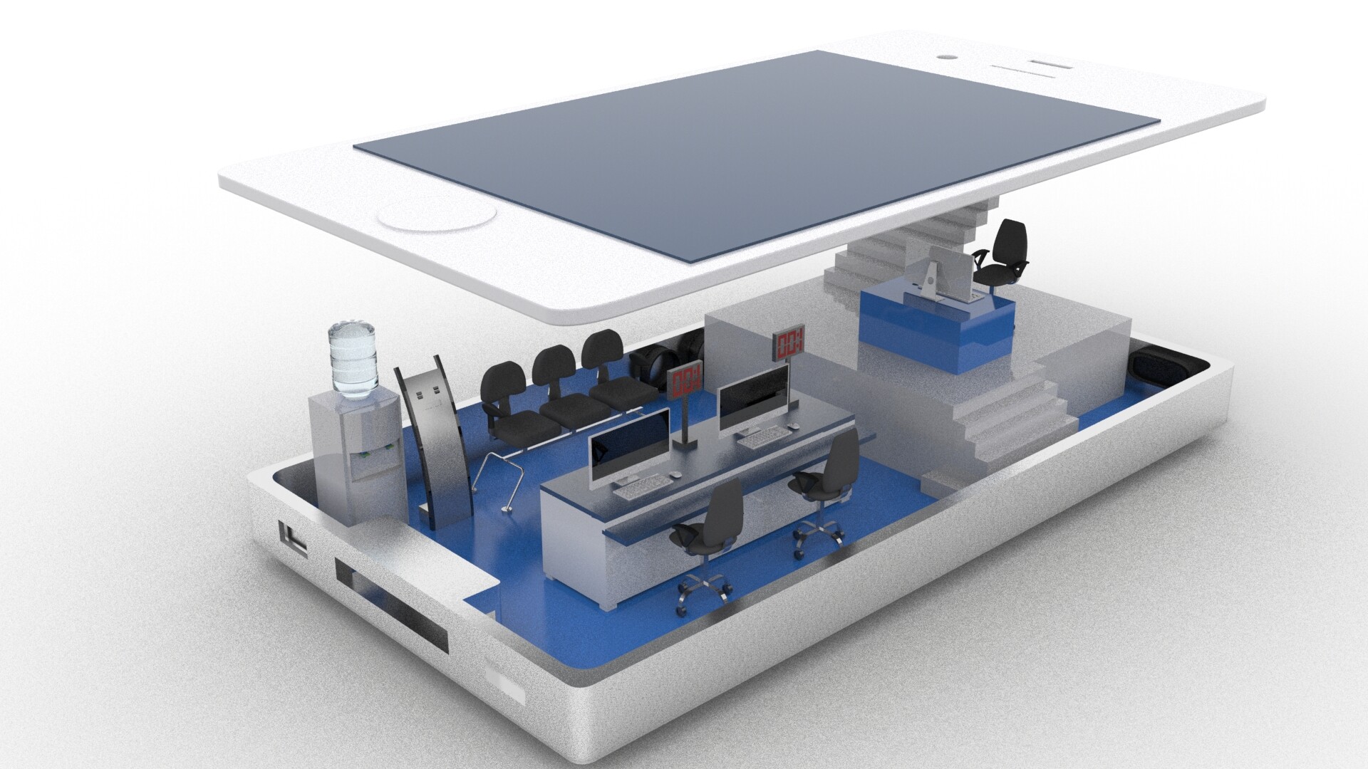 ArtStation - PHONE OFFICE CONCEPT