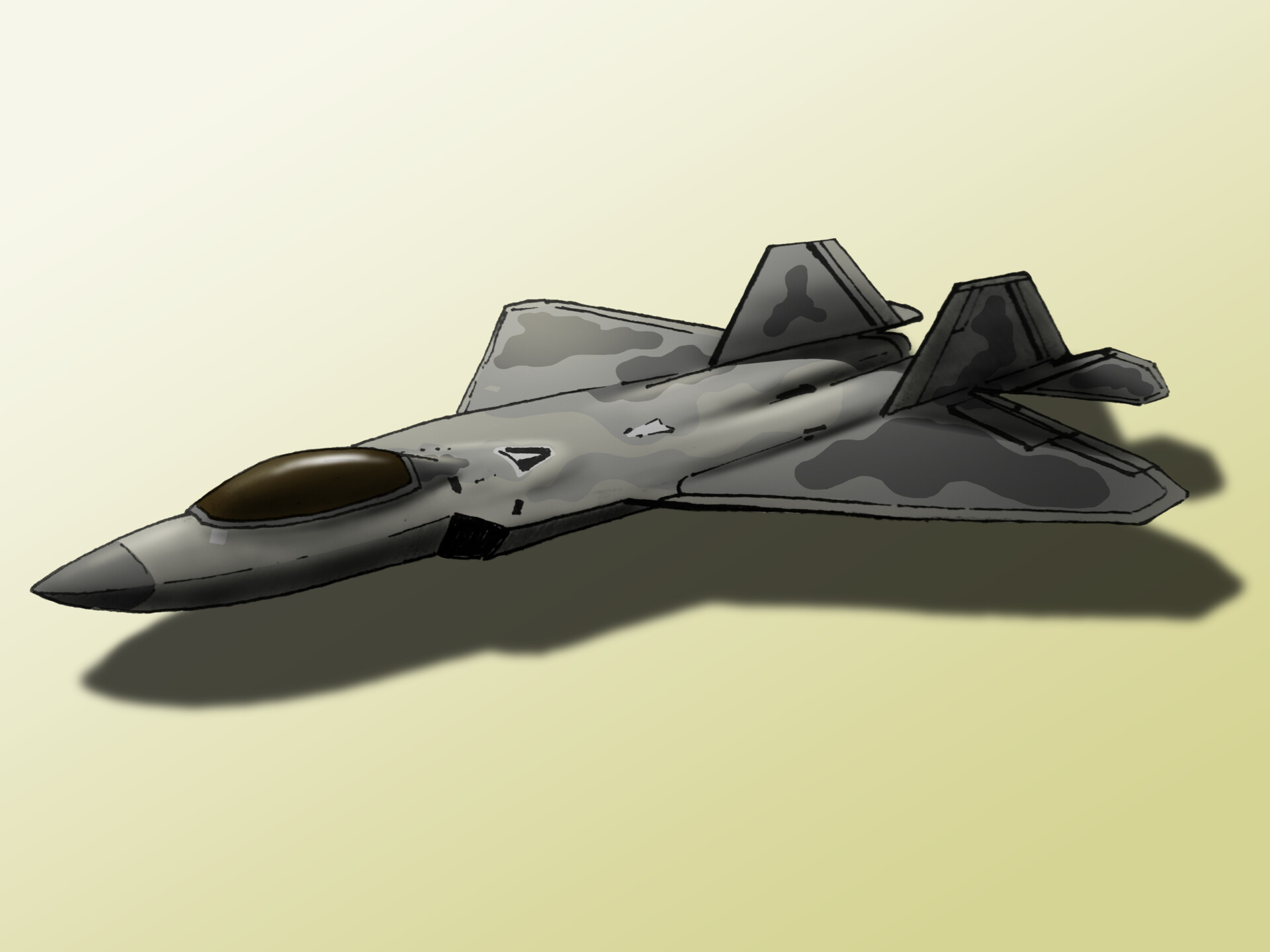 ArtStation - F-22 Raptor
