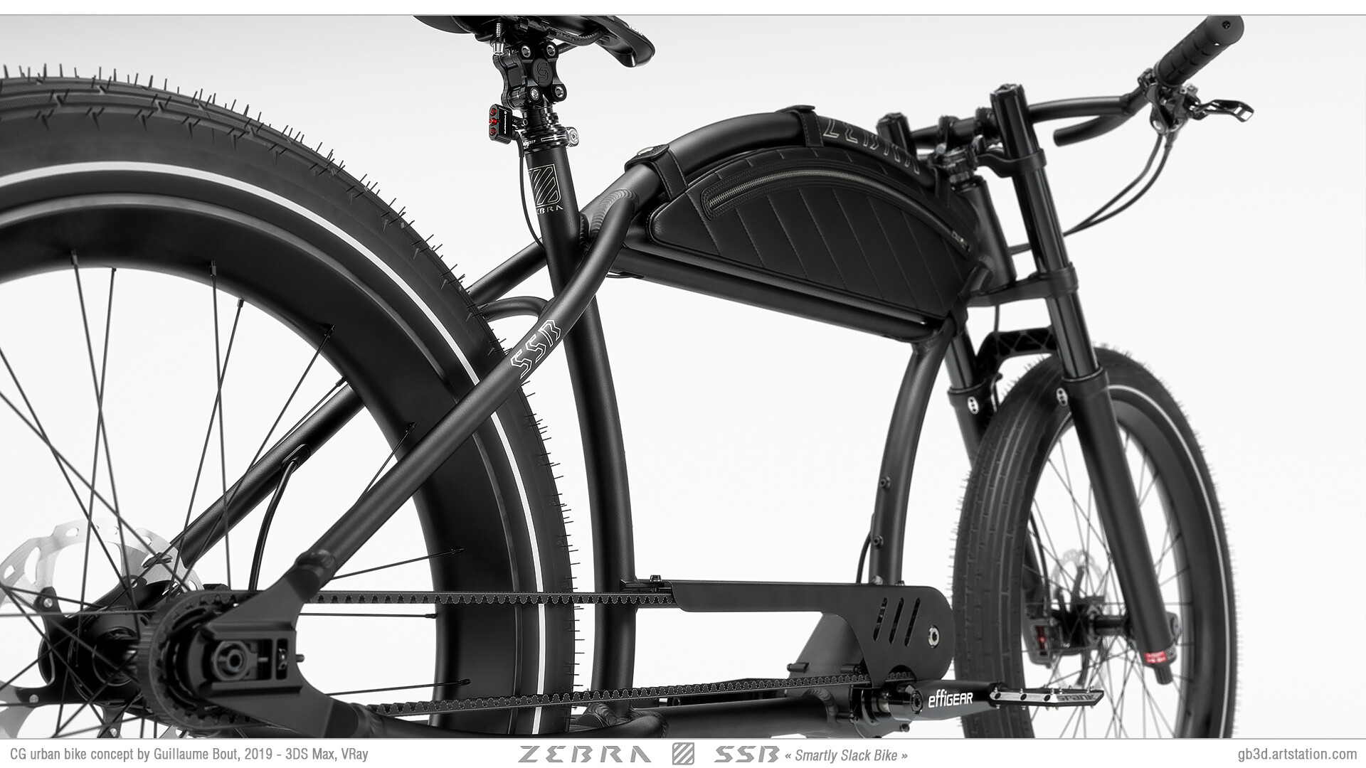 Guillaume BOUT - Urban bike concept : Zebra SSB "Smartly Slack Bike"