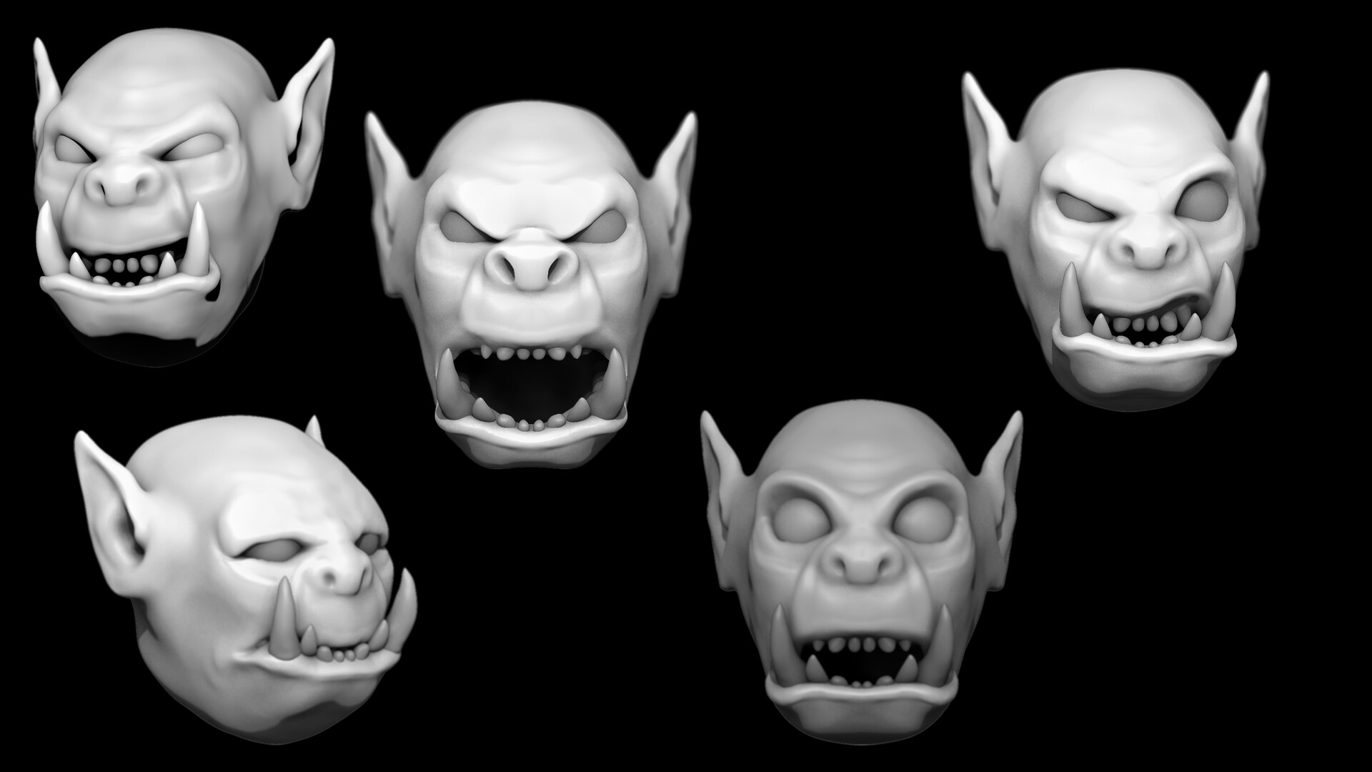 ArtStation - Orc Facial Gestures