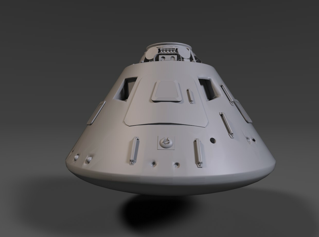 George Echevarria - NASA APOLLO 11 POWER CAPSULE 3D MODEL