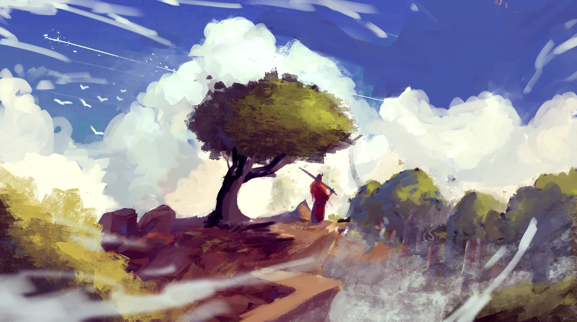 ArtStation - Background painting