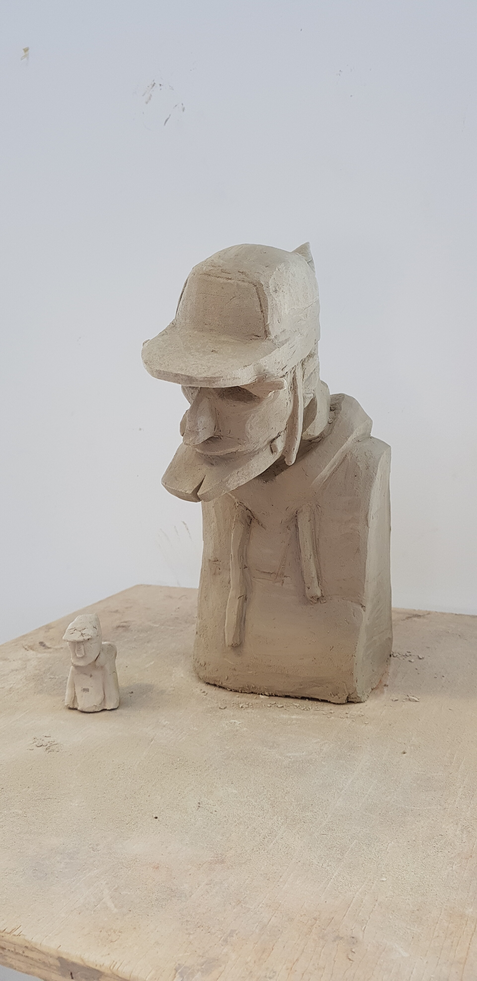Anaelle Le Coz - Young Black Beard - Clay Sculpting