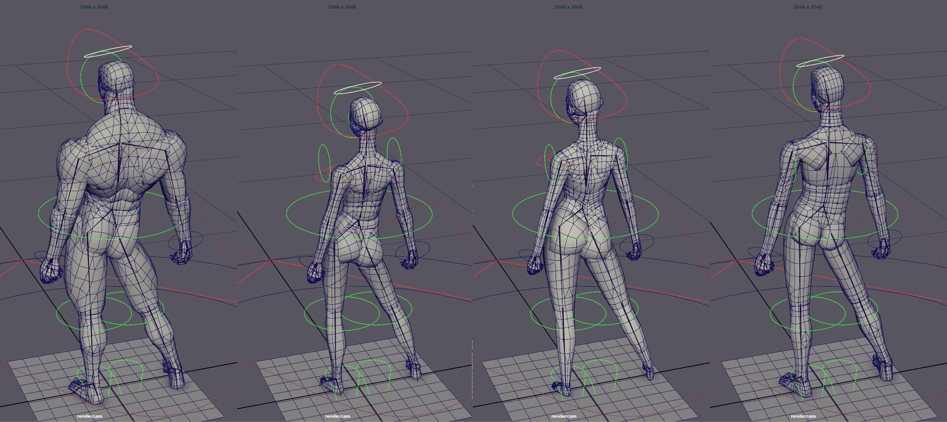 ArtStation - Real time Biped universal pre rig