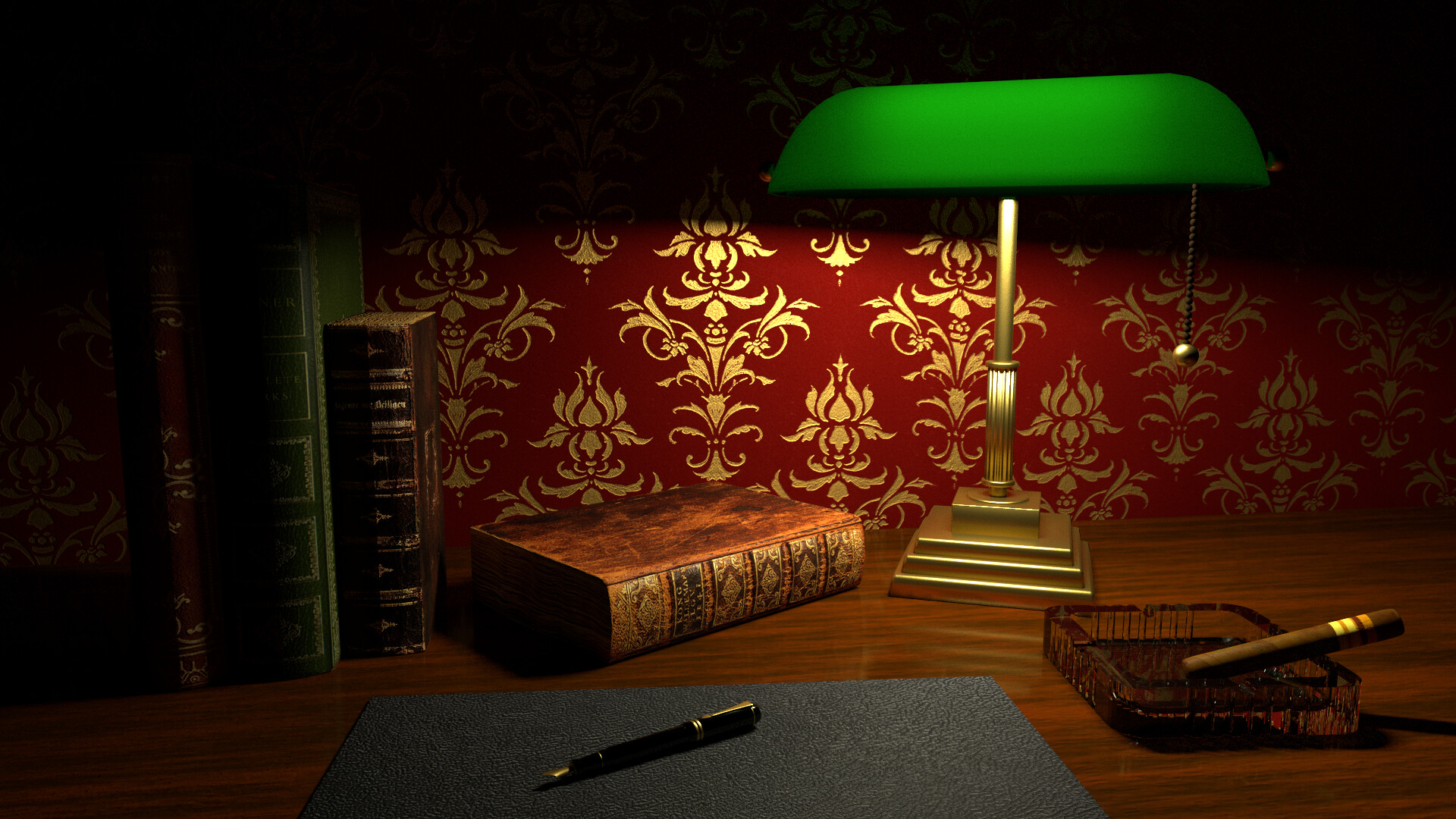 ArtStation - Old Desk Scene