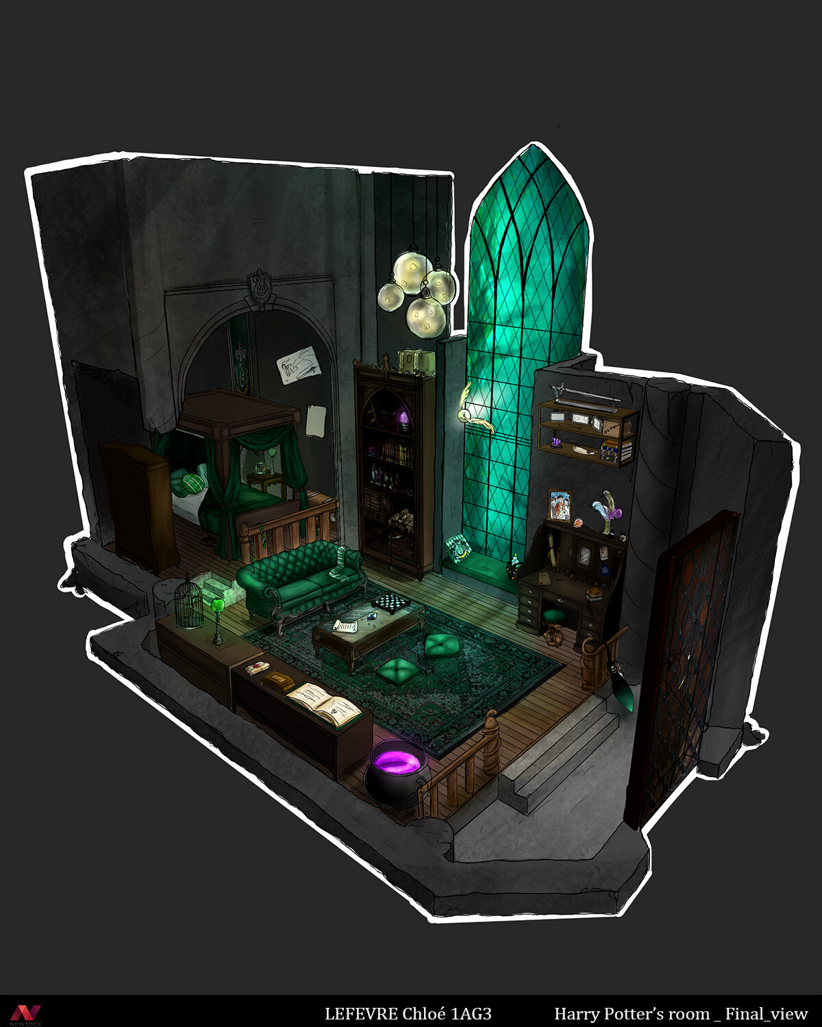 slytherin dormitory