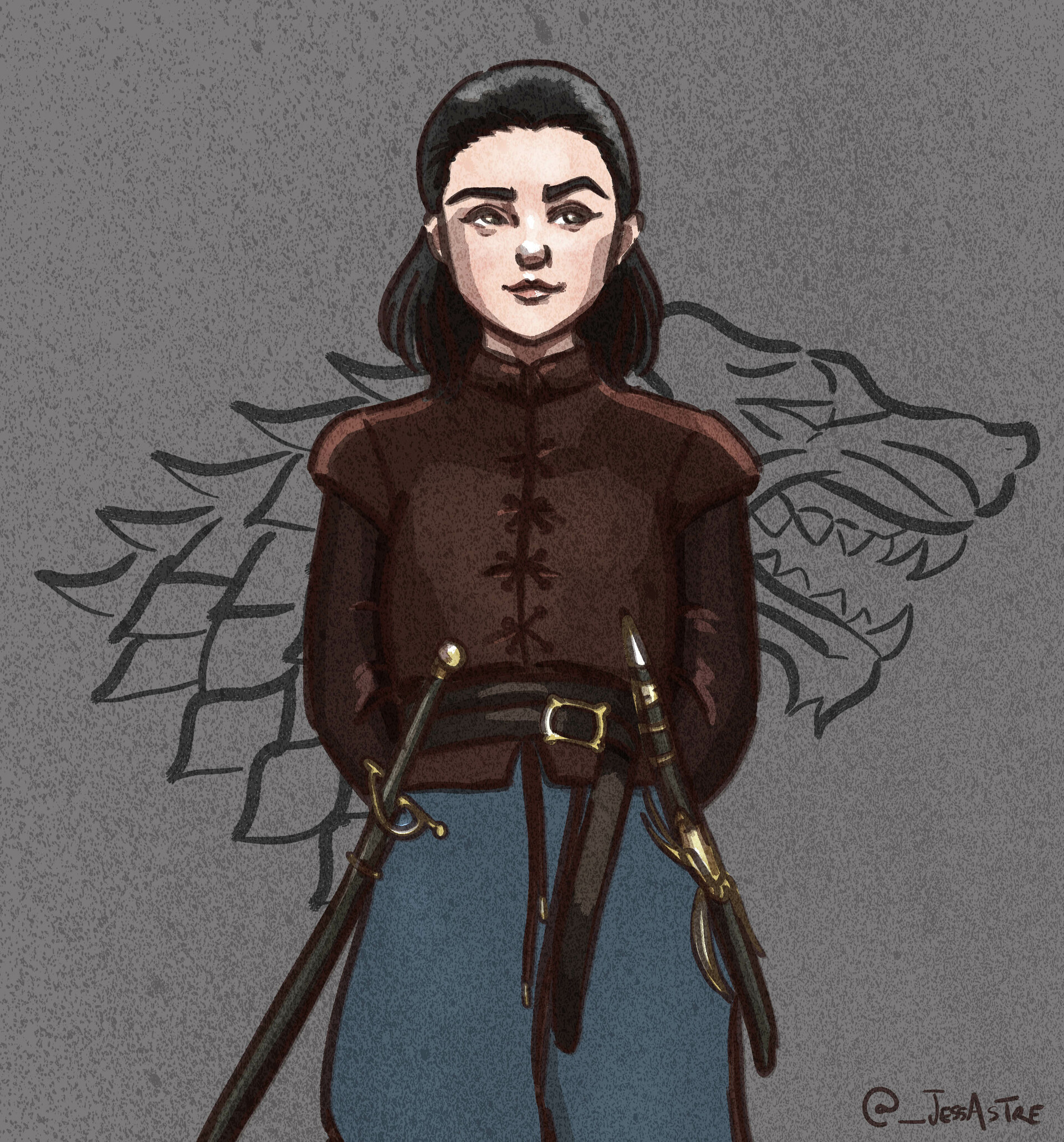 Drawn Arya Stark
