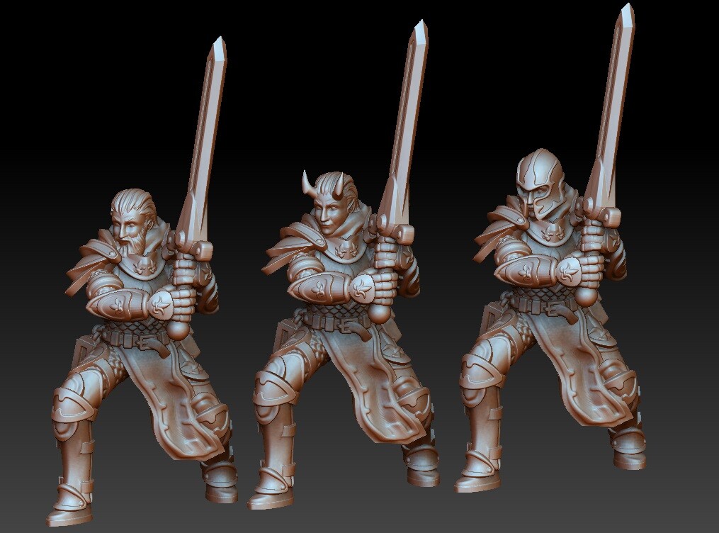 ArtStation - Paladins 3d miniature