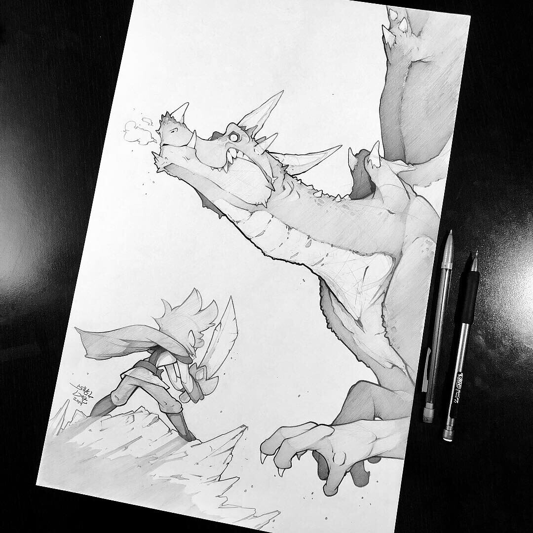 Gangfeather - Monster Boy: Art for Mega Visions Issue 8