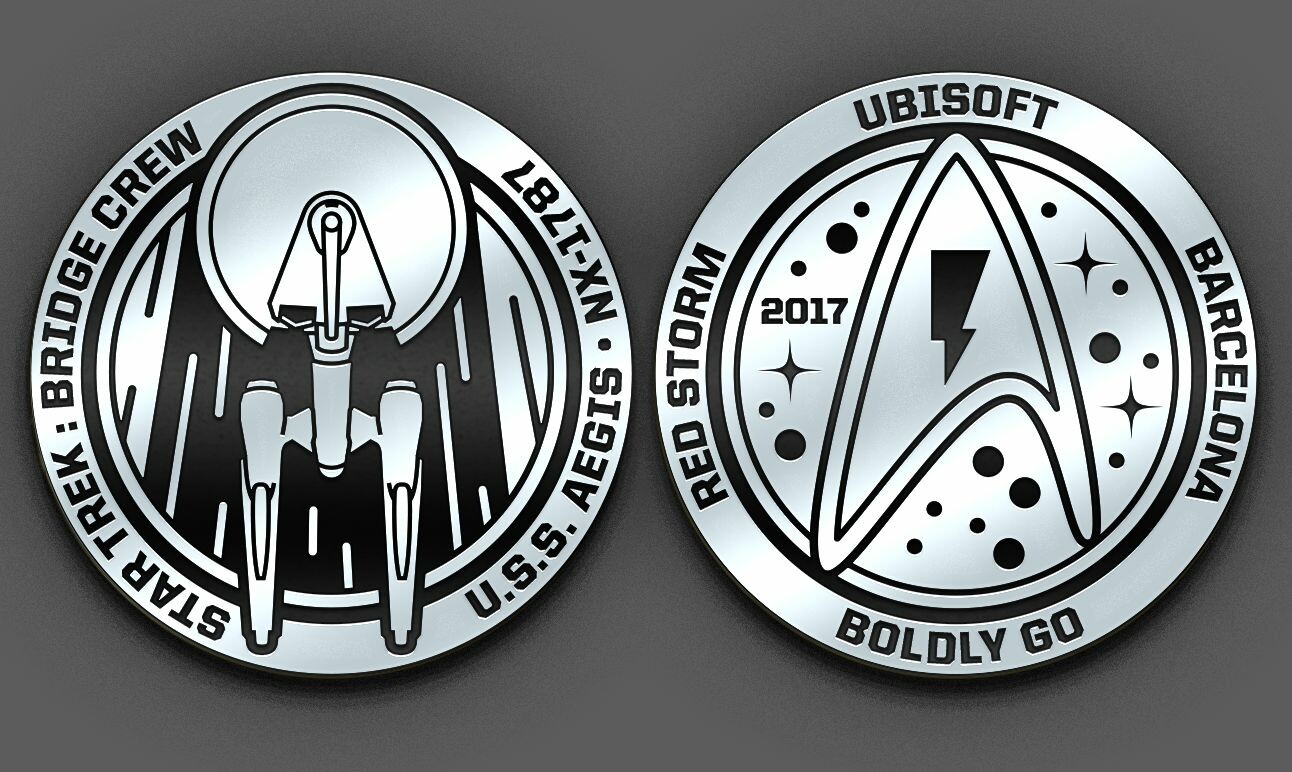 ArtStation - Challenge coin for Star Trek Bridge Crew