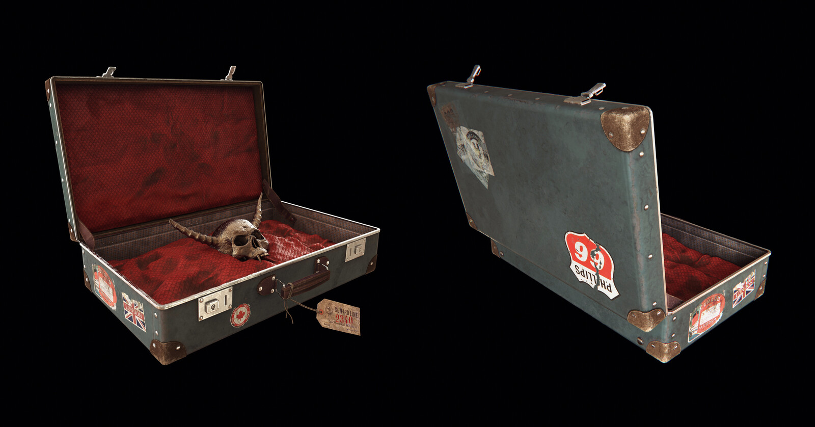 Wayne Dalton 🎮 - Hidden suitcase - game asset