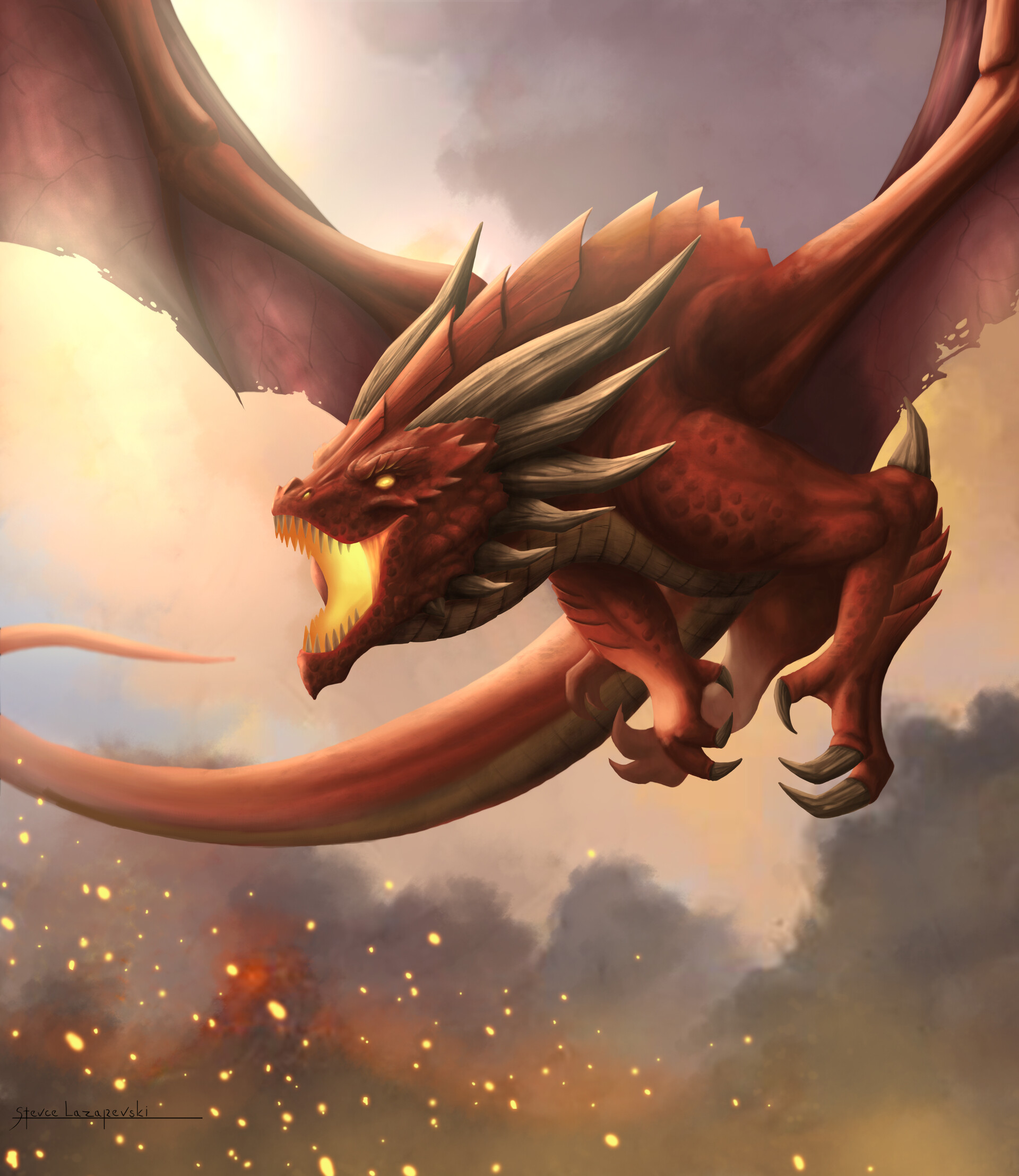 ArtStation - red dragon