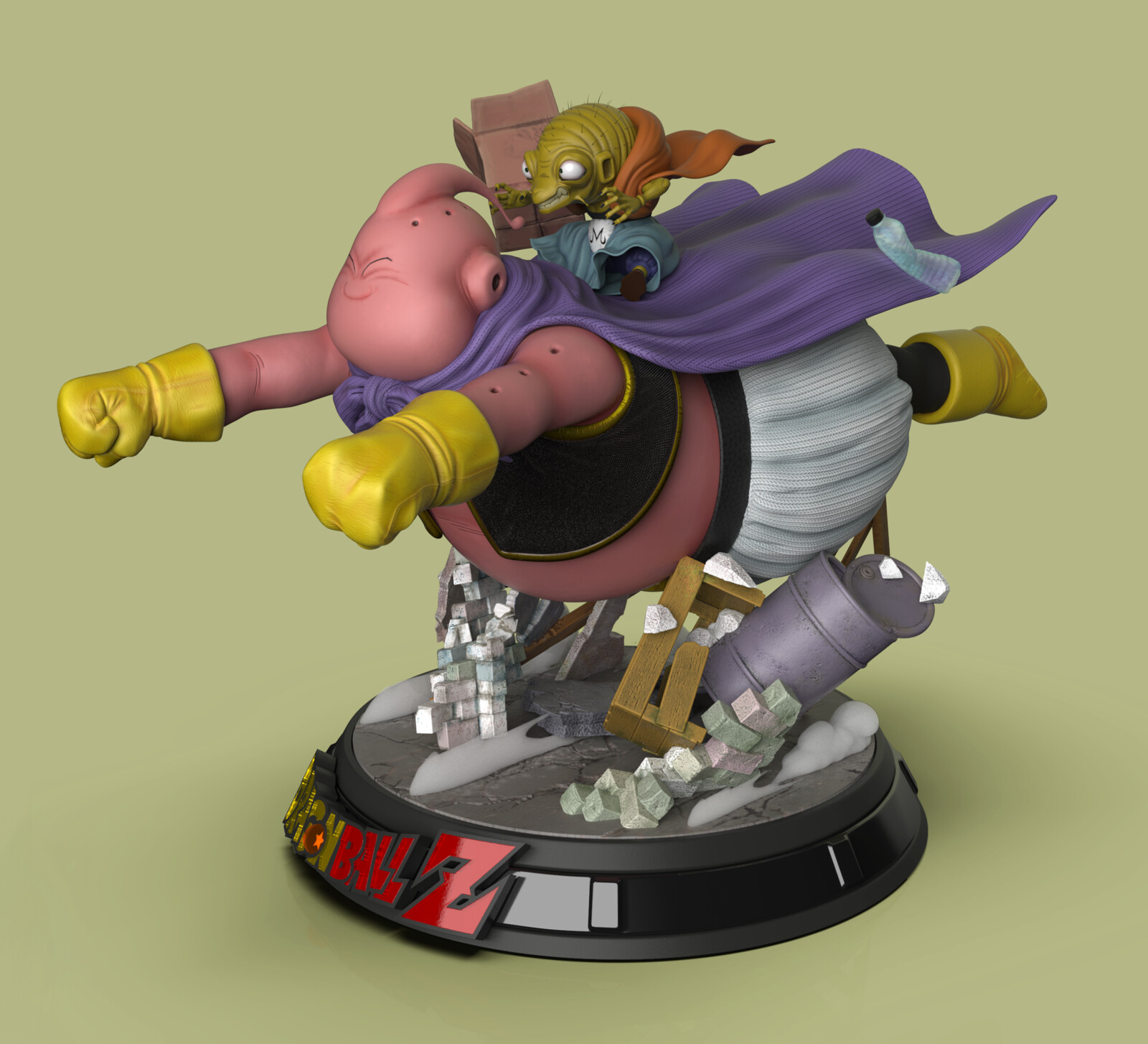 3Dsero - Majin Boo & Babidi (Fan Art)