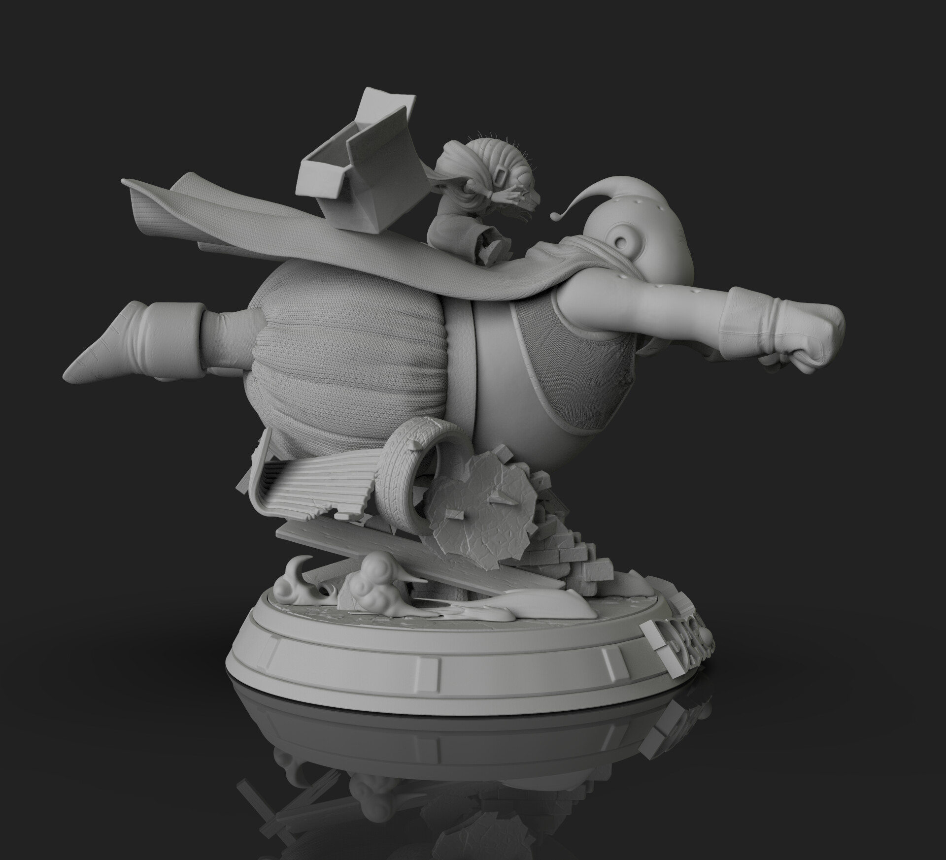 3Dsero - Majin Boo & Babidi (Fan Art)