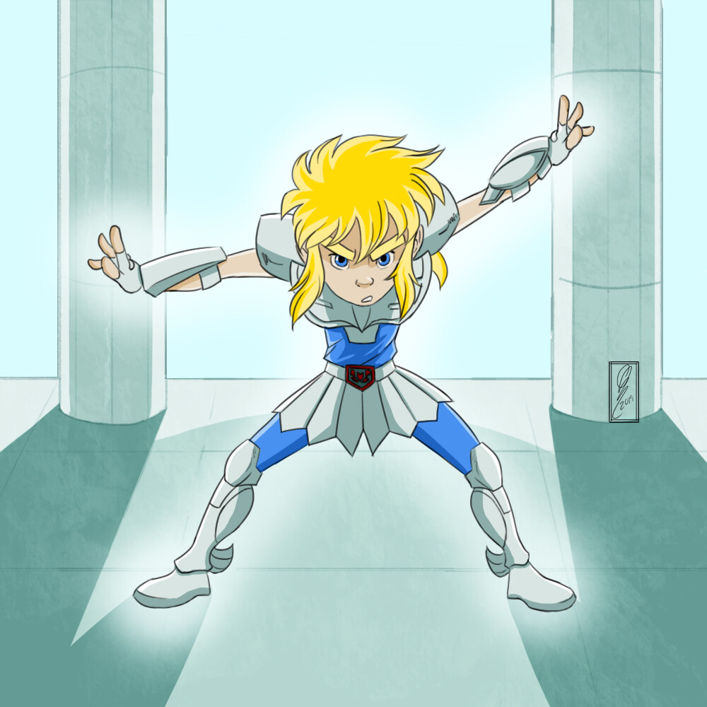 ArtStation - Cartoon Hyoga de Cisne