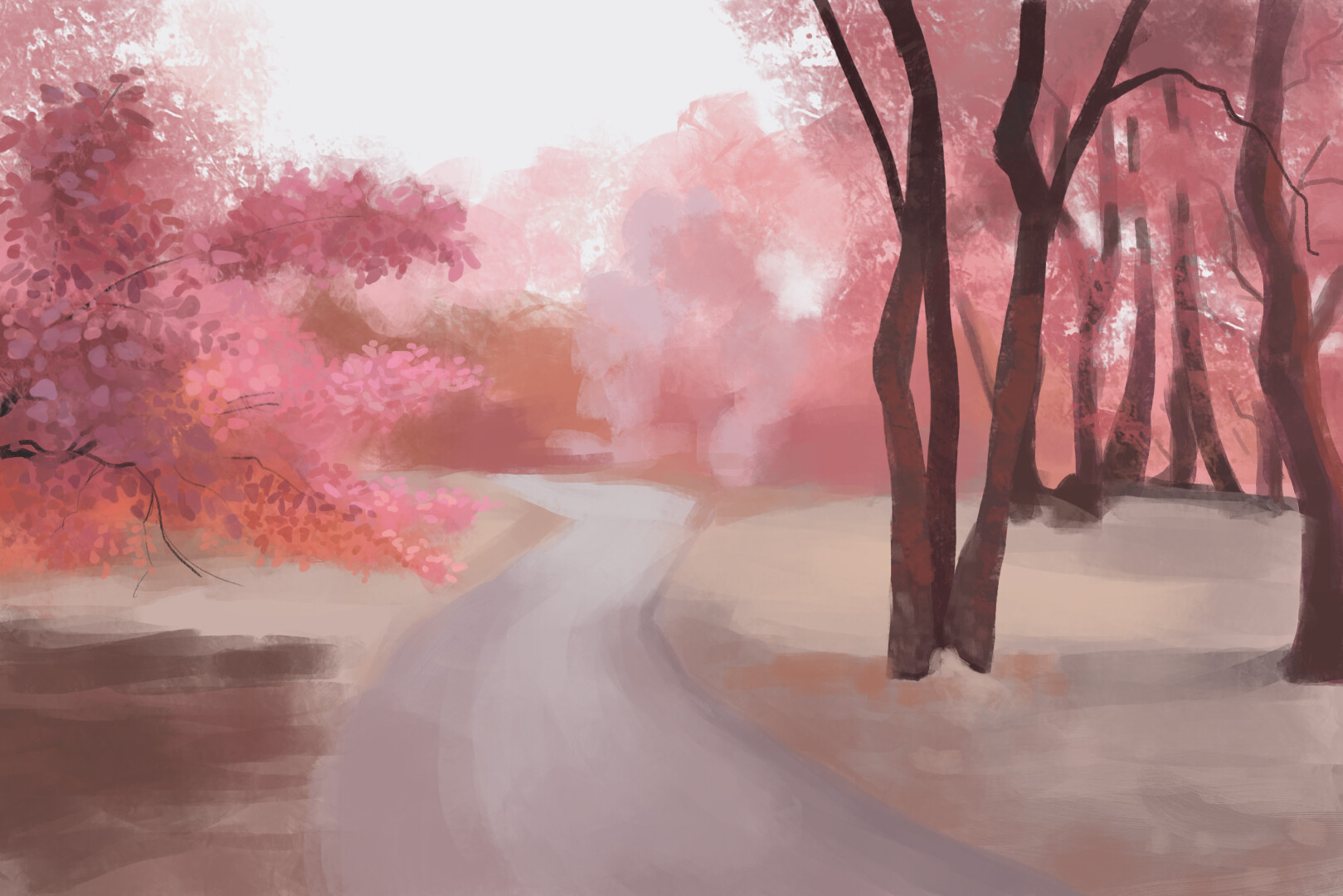 Lorna Faulkner Pink Landscape