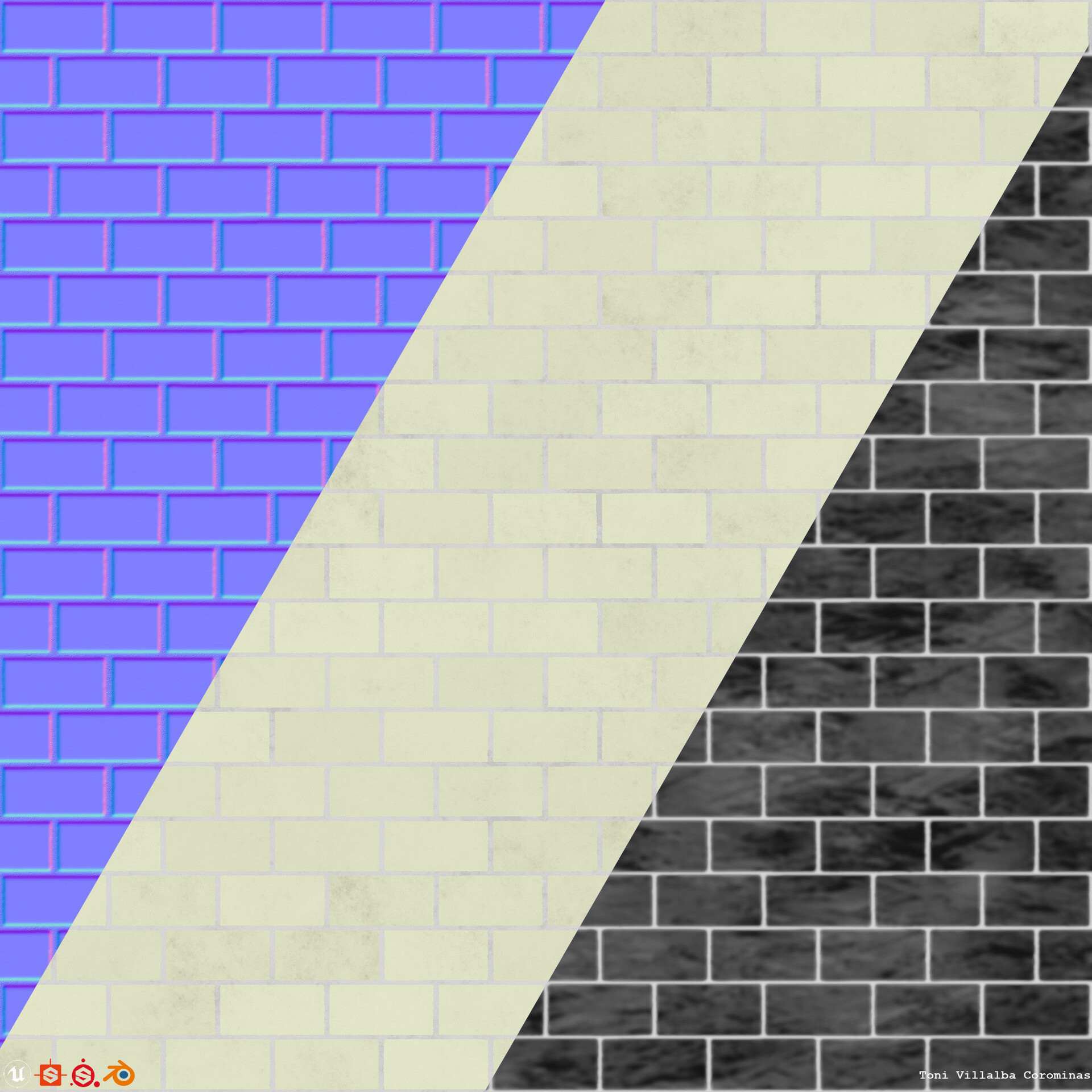 Toni Villalba Corominas - Realistic tiles created in Substance Designer ...