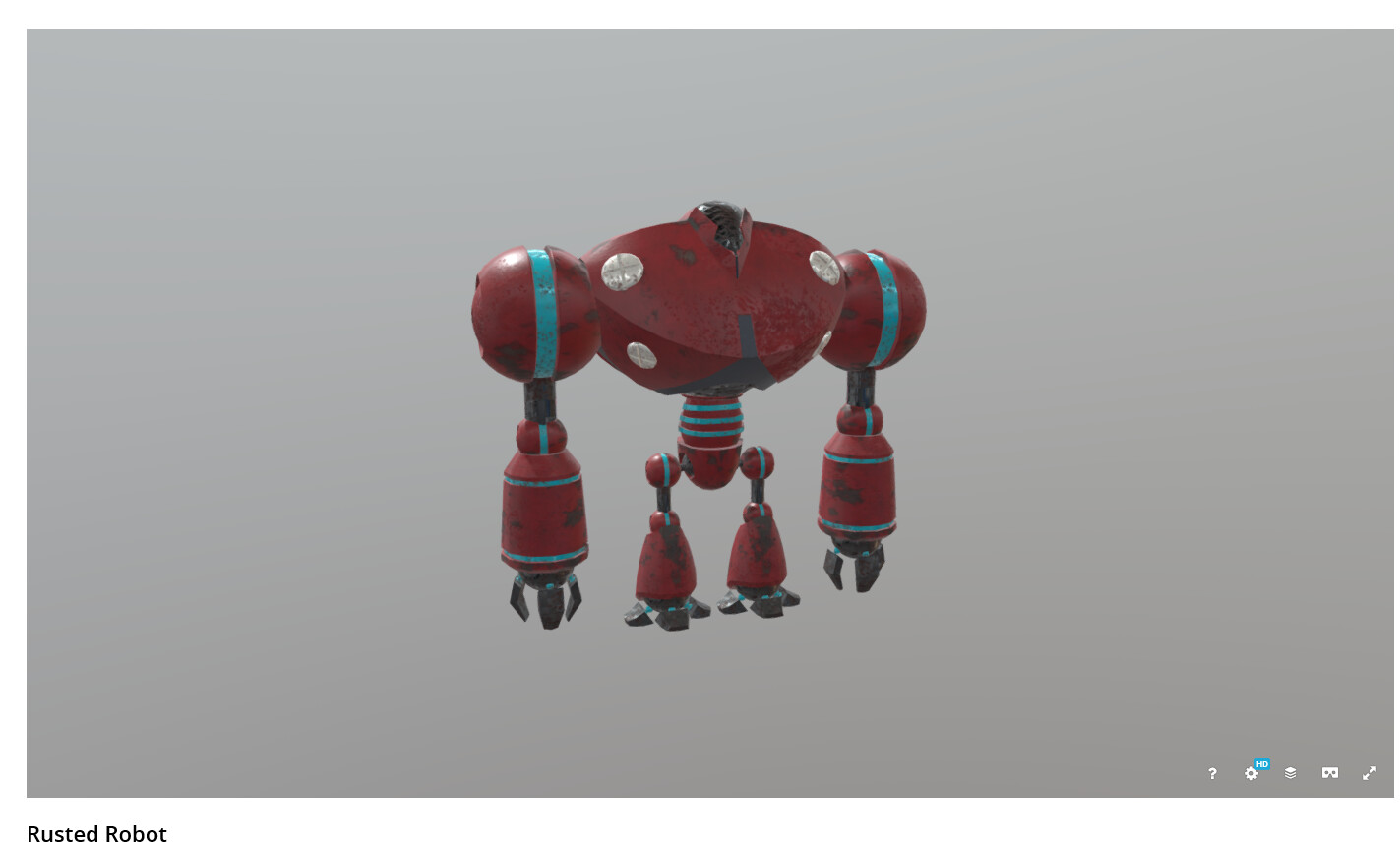 ArtStation - Rusted Robot Texture Practice