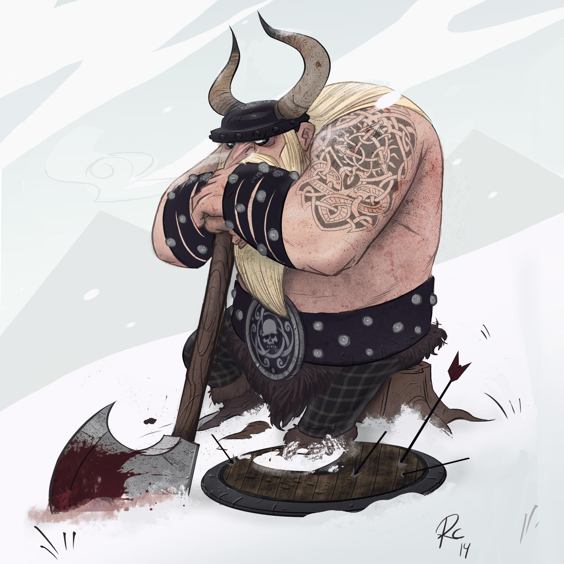 ArtStation - Furious Viking