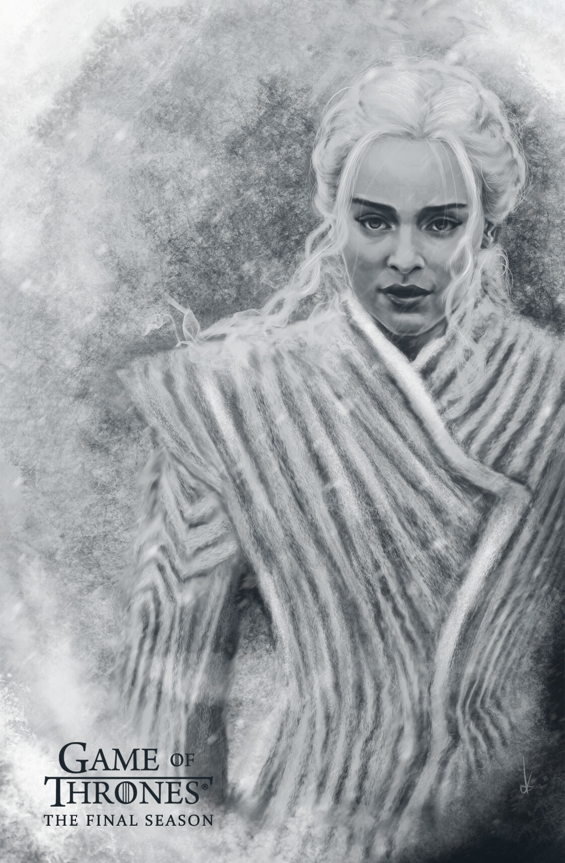 ArtStation - Daenerys Targaryen Poster - Game Of Thrones
