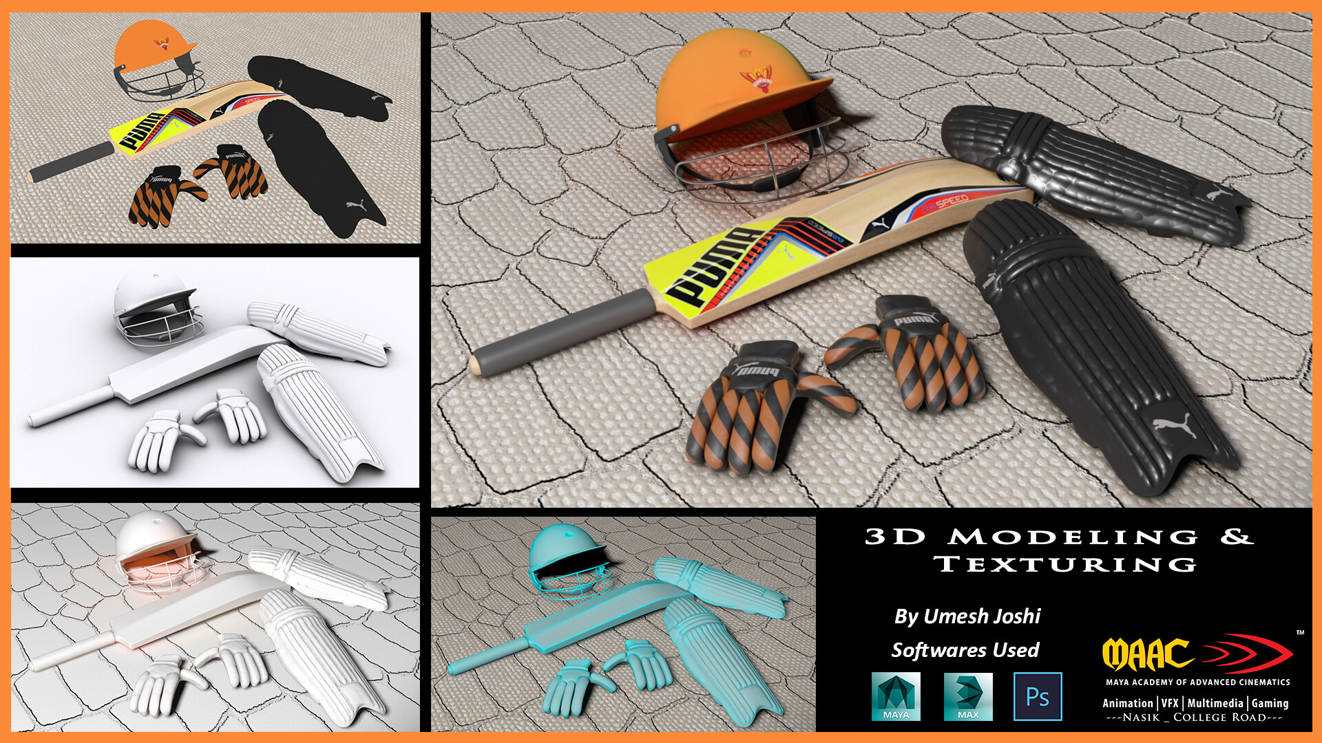 ArtStation - 3D Model & Texture Cricket Kit