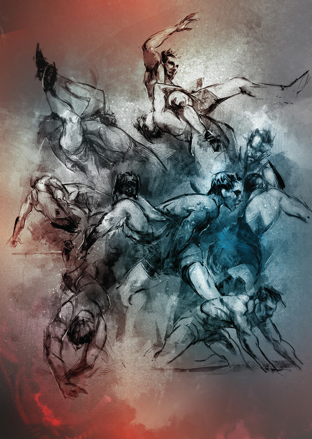 ArtStation - takhti wrestler