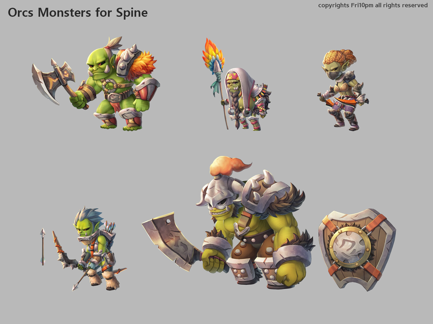 ArtStation - Orc&Human Character(2014)