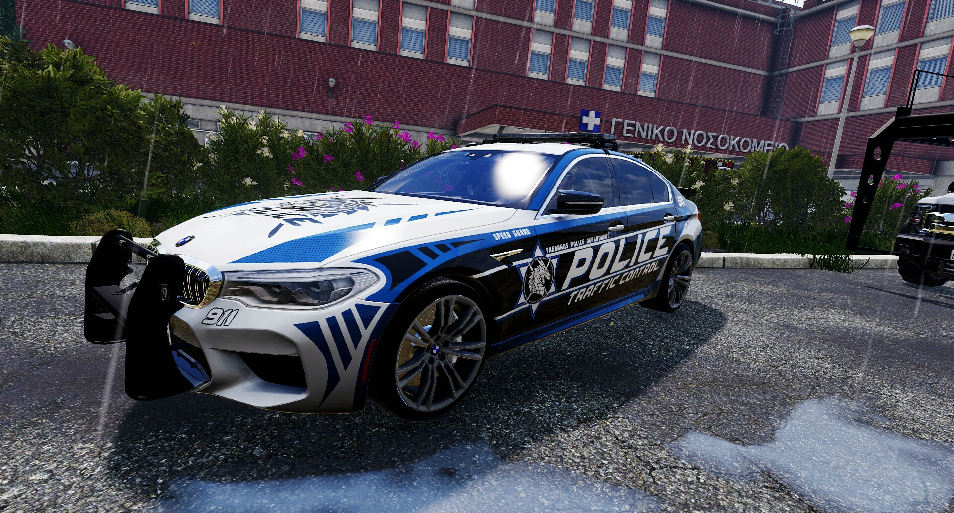 Bmw M5 Police Car