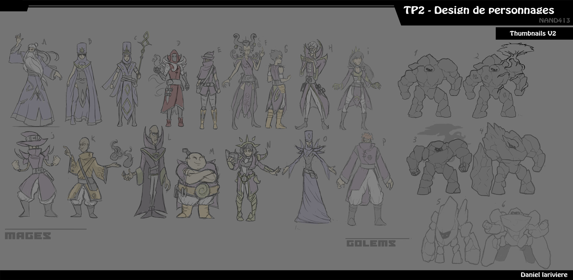 Daniel Lariviere - Magic vs. Technology - Character Design Project