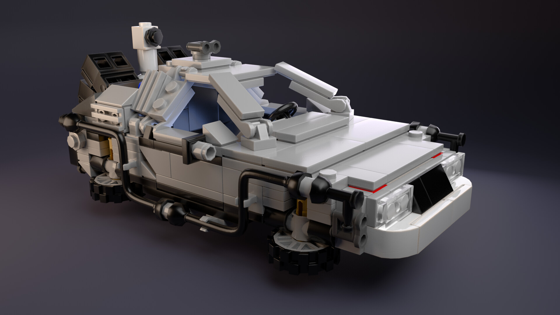 ArtStation - Lego Project: Delorean