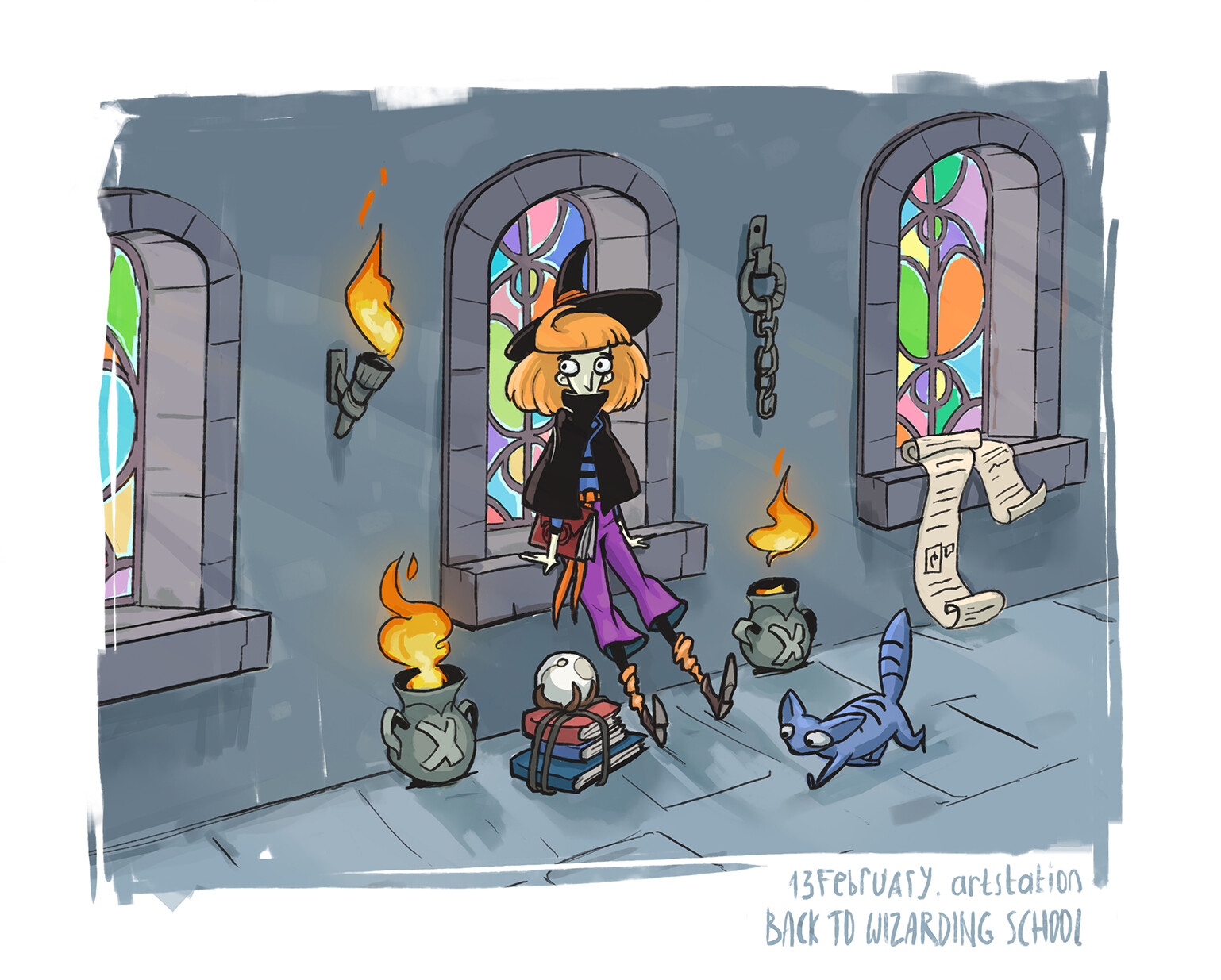 ArtStation - Back to wizarding school