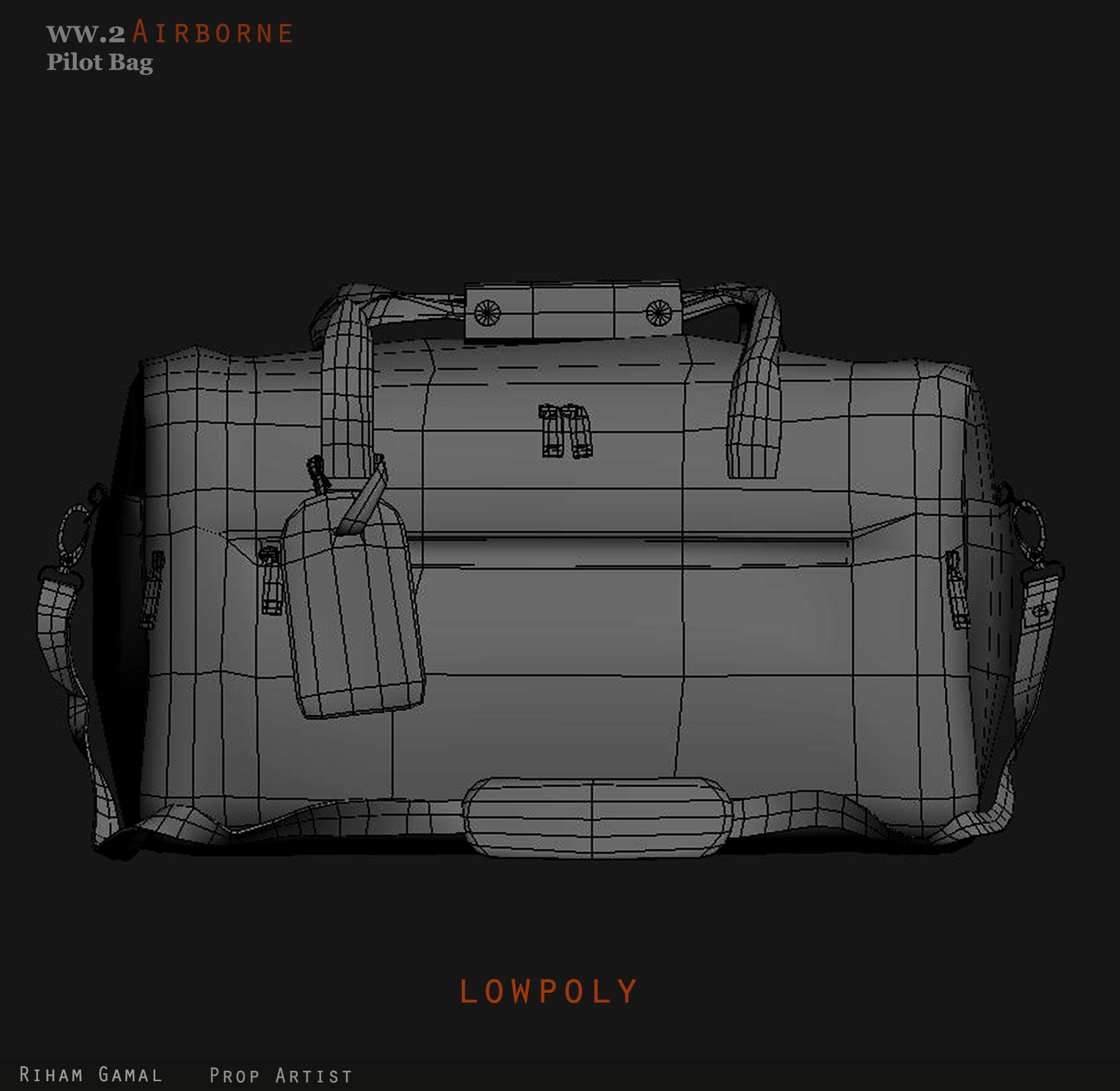 Riham Gamal - WW2 PILOT BAG