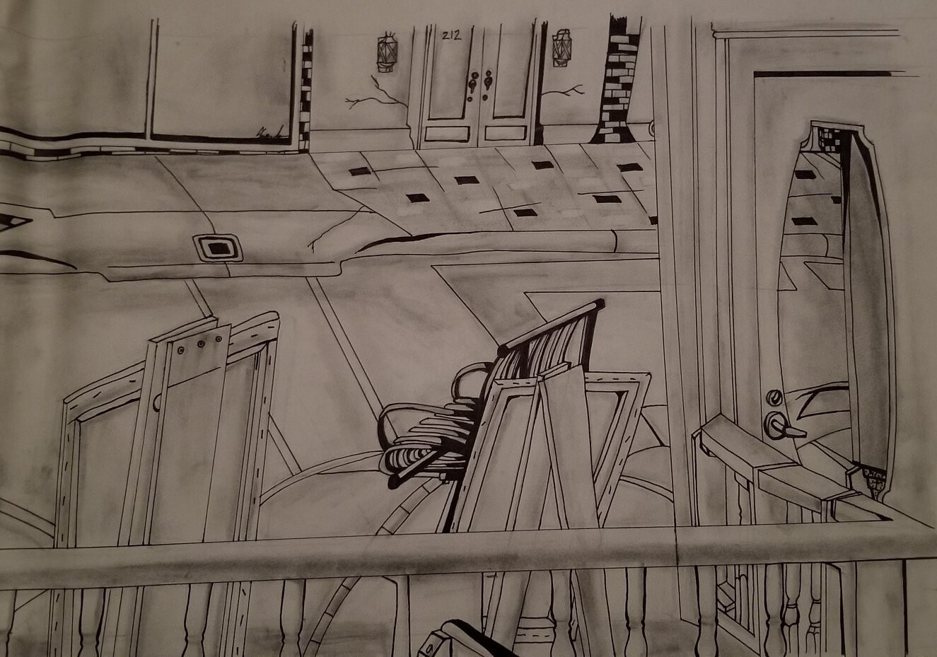 ArtStation - Ink and Pencil Perspective