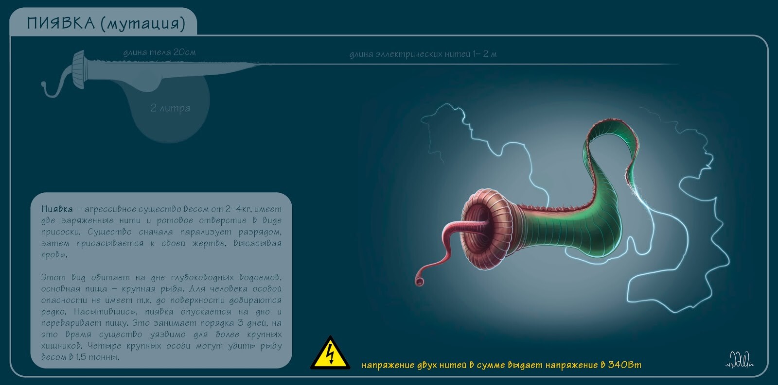 ArtStation - The concept of the creature - leech mutant